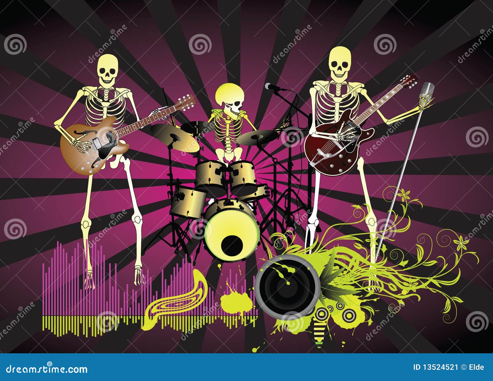 Skeleton Rock Band