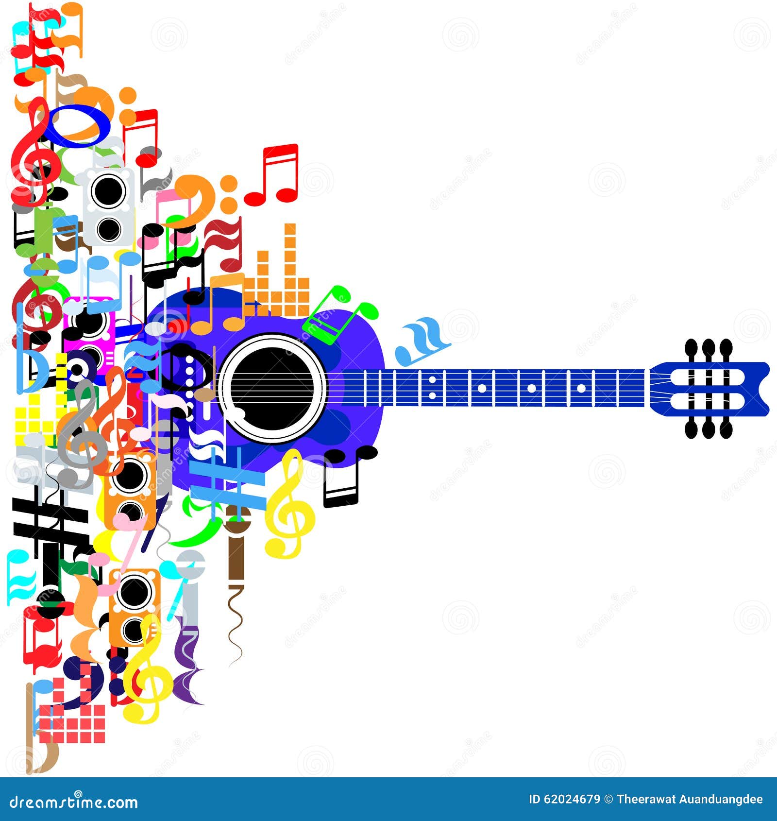 Music power stock vector. Illustration of attraction - 62024679