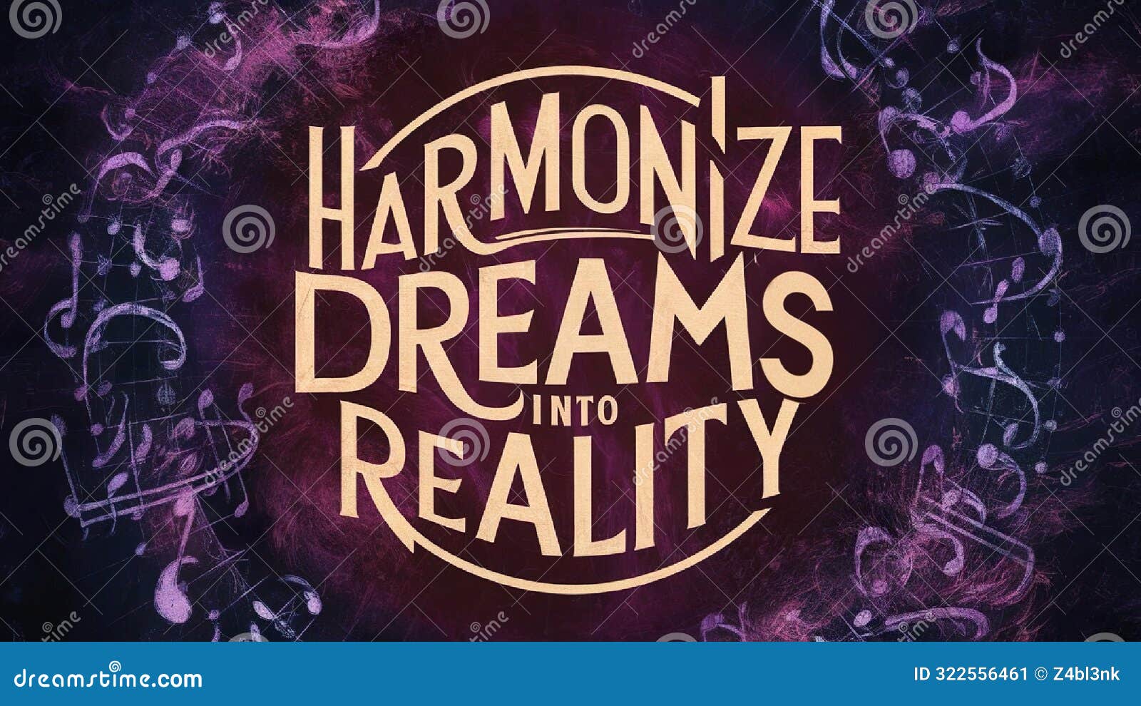 Music Quotes "Harmonize Dreams Into Reality" For Wallpaper And ...