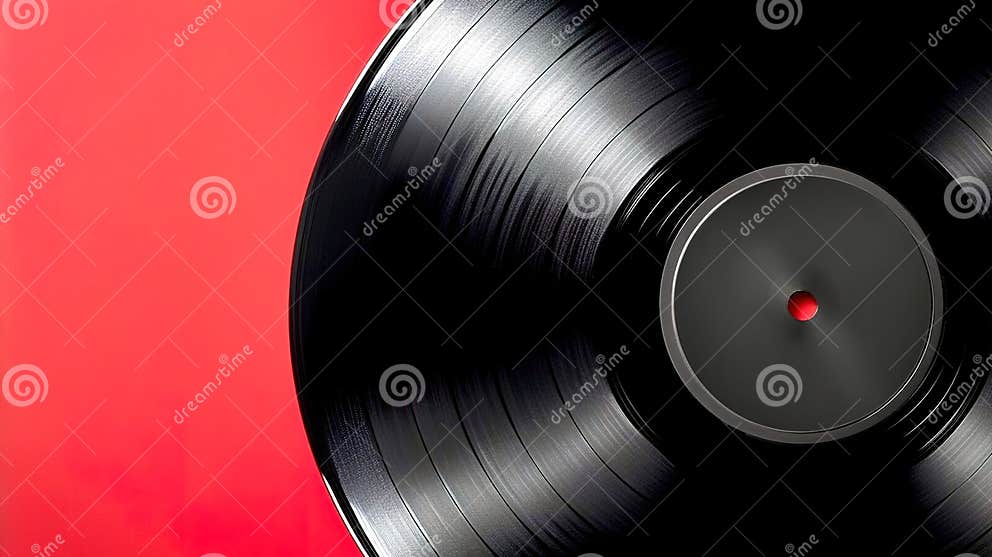 A Music Record on a Bright Background Stock Image - Image of concert ...