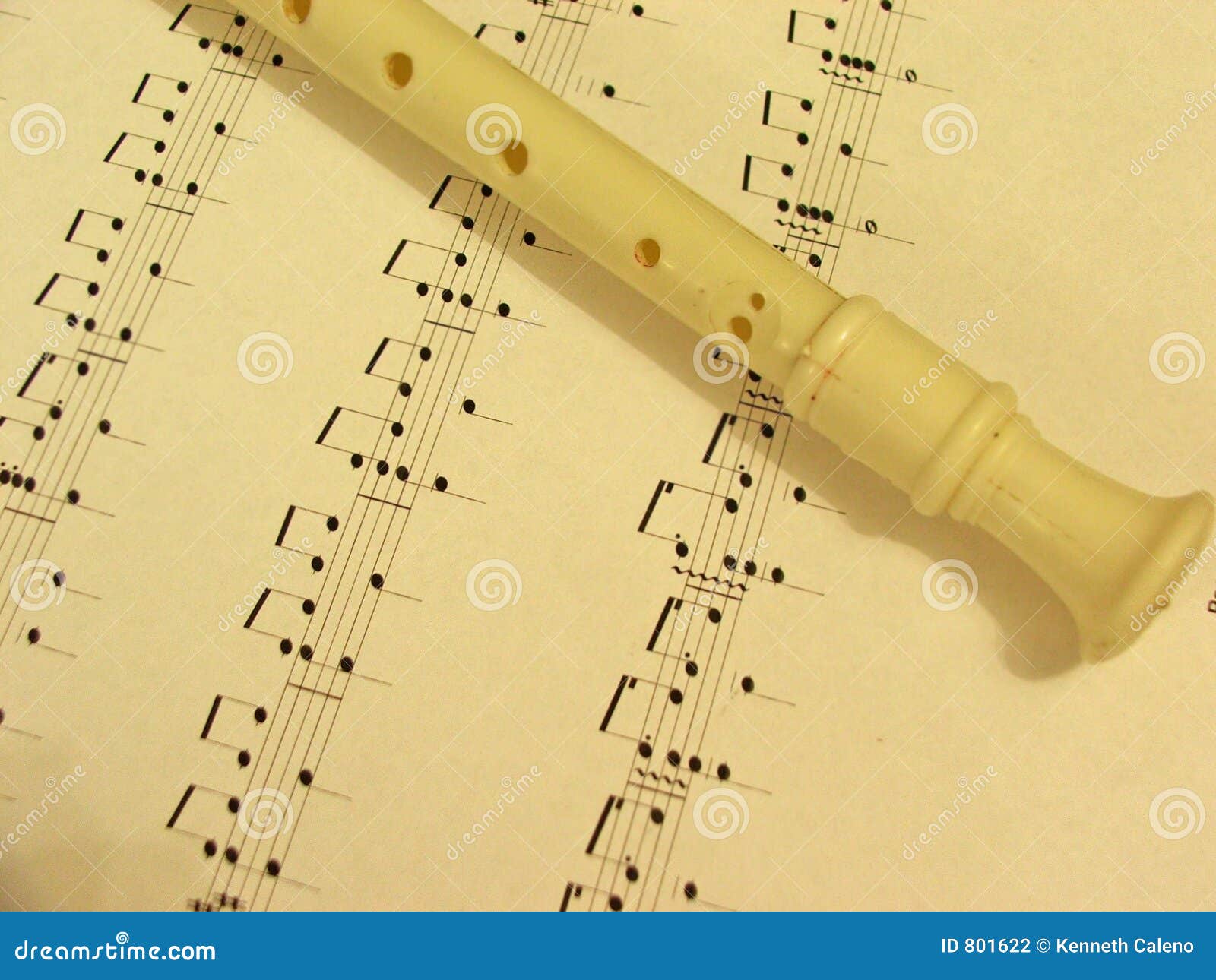 Music with recorder stock photo. Image of lines, staves - 801622