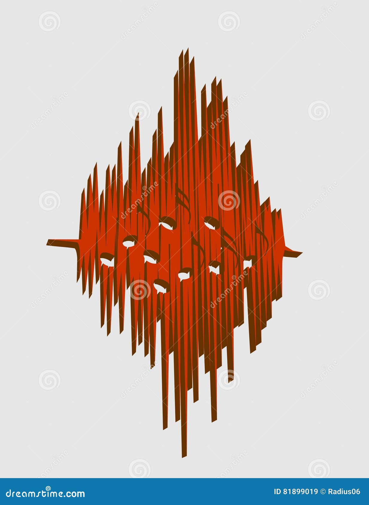Music Relative Image. Sound Wave Curve Stock Vector - Illustration of ...