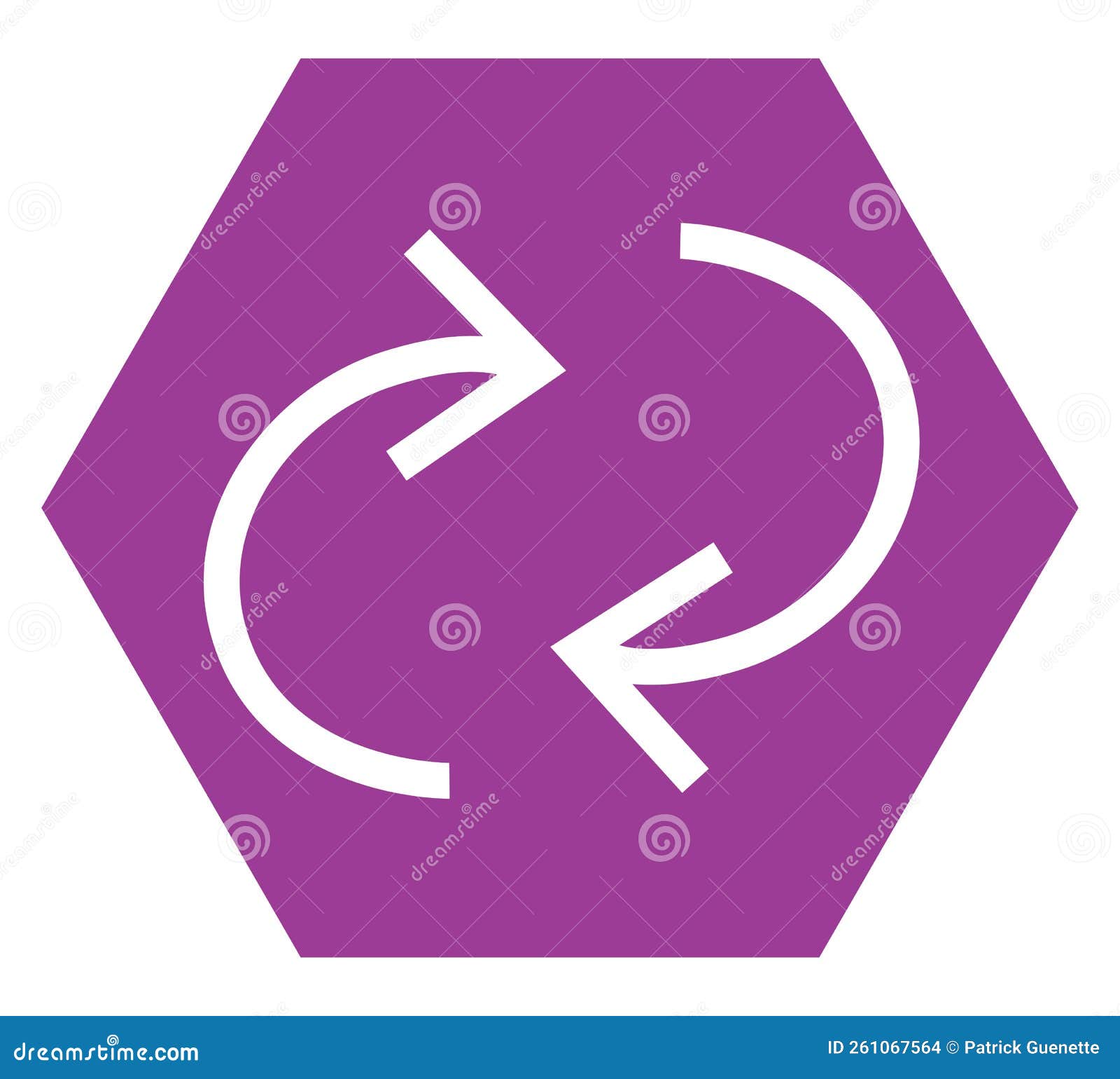 Music repeat, icon stock vector. Illustration of refresh - 261067564