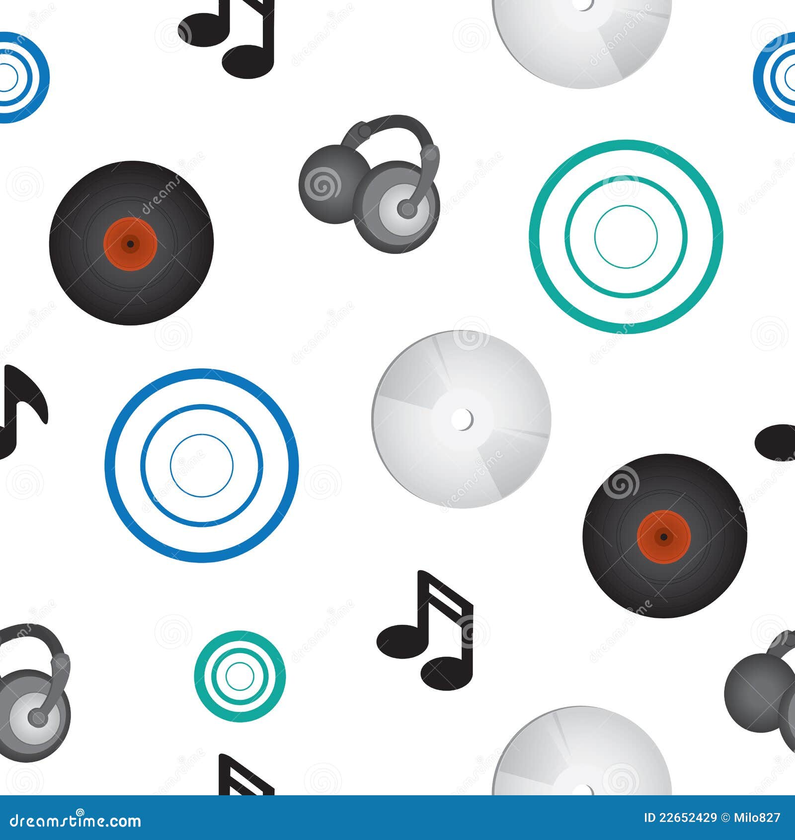 Music Repeating Pattern stock vector. Illustration of green - 22652429