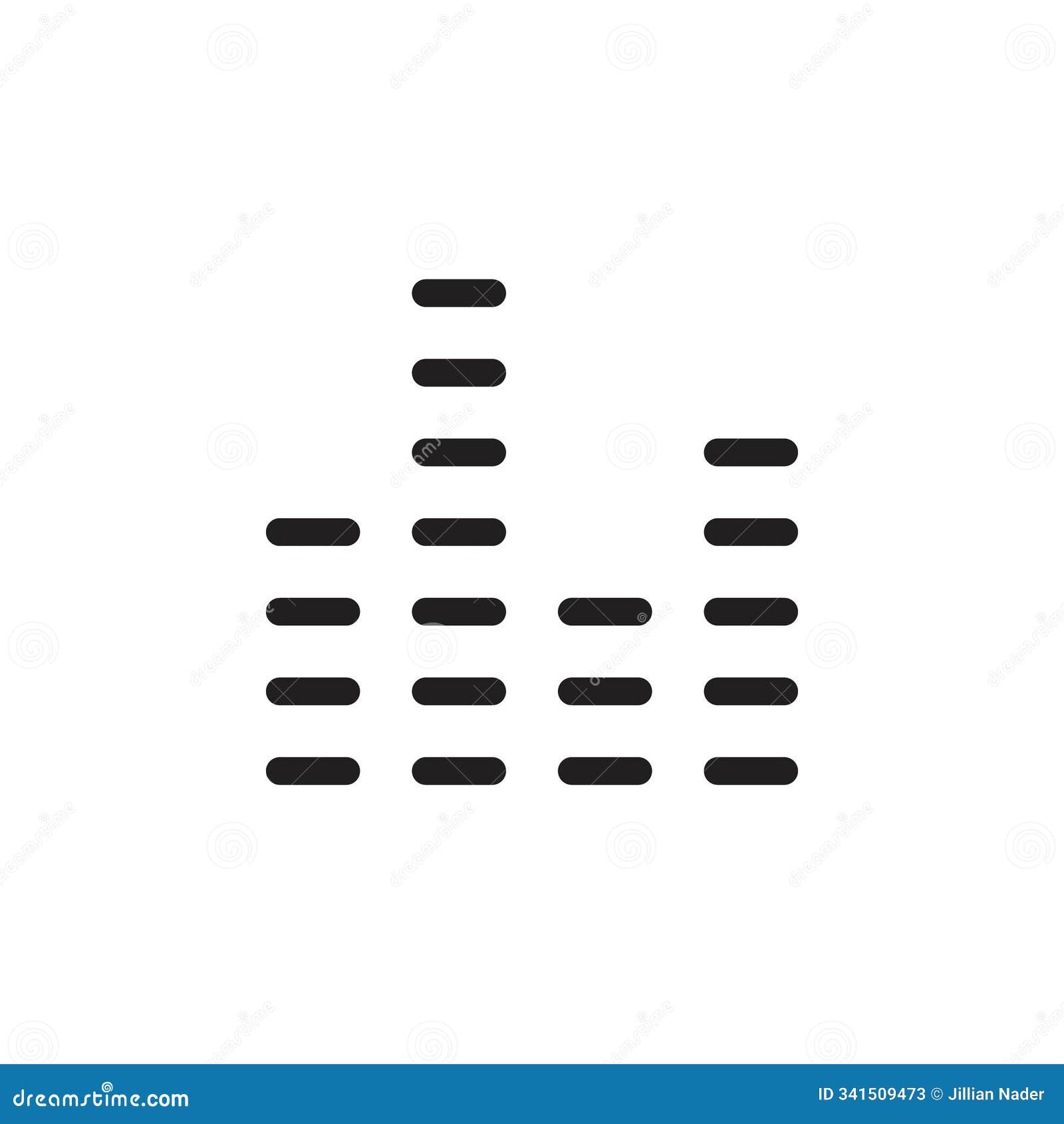 Music Rhythm Icon Flat Line Illustration Stock Illustration ...