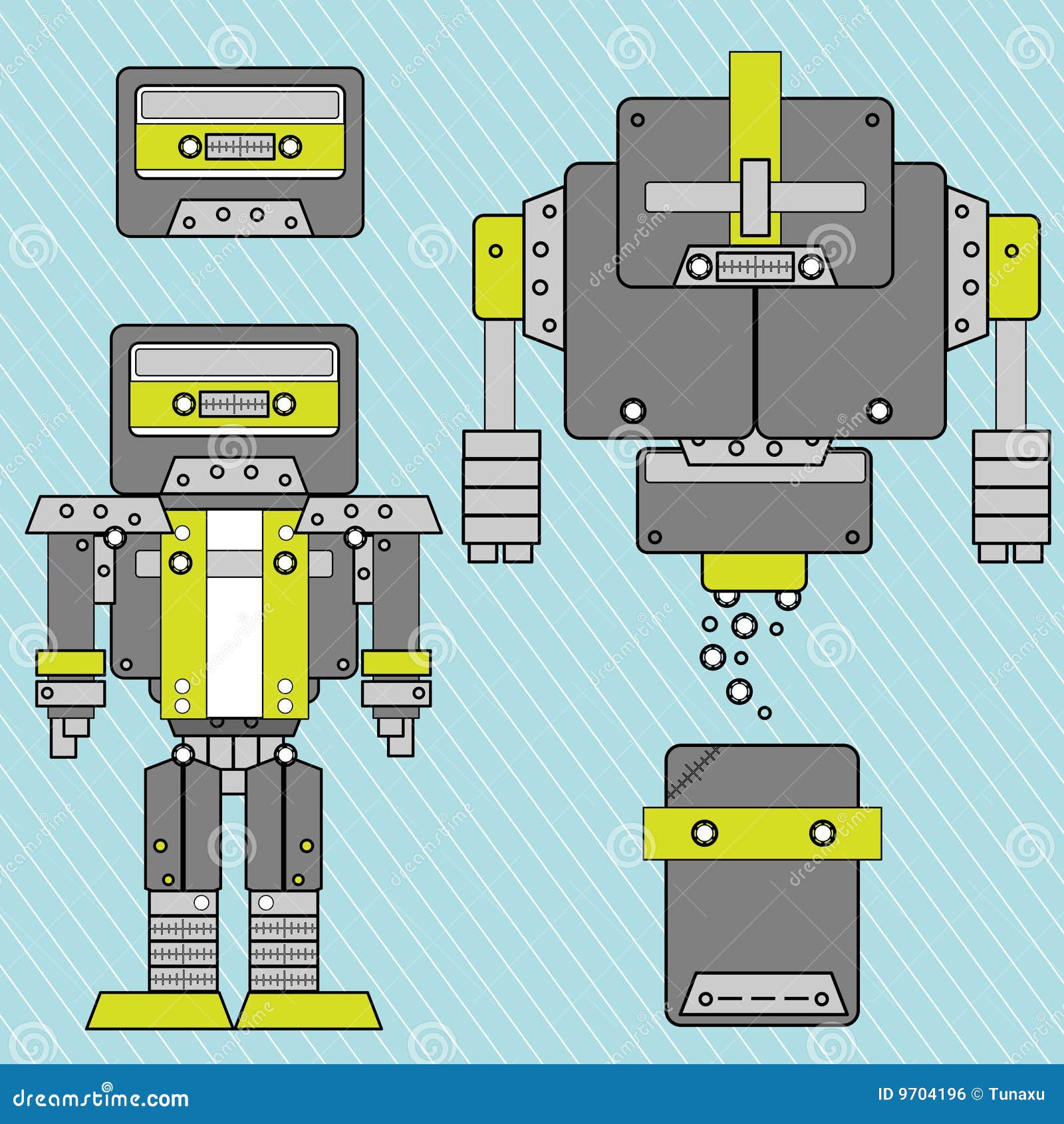 Robot. Vector Drawing | CartoonDealer.com #63544282