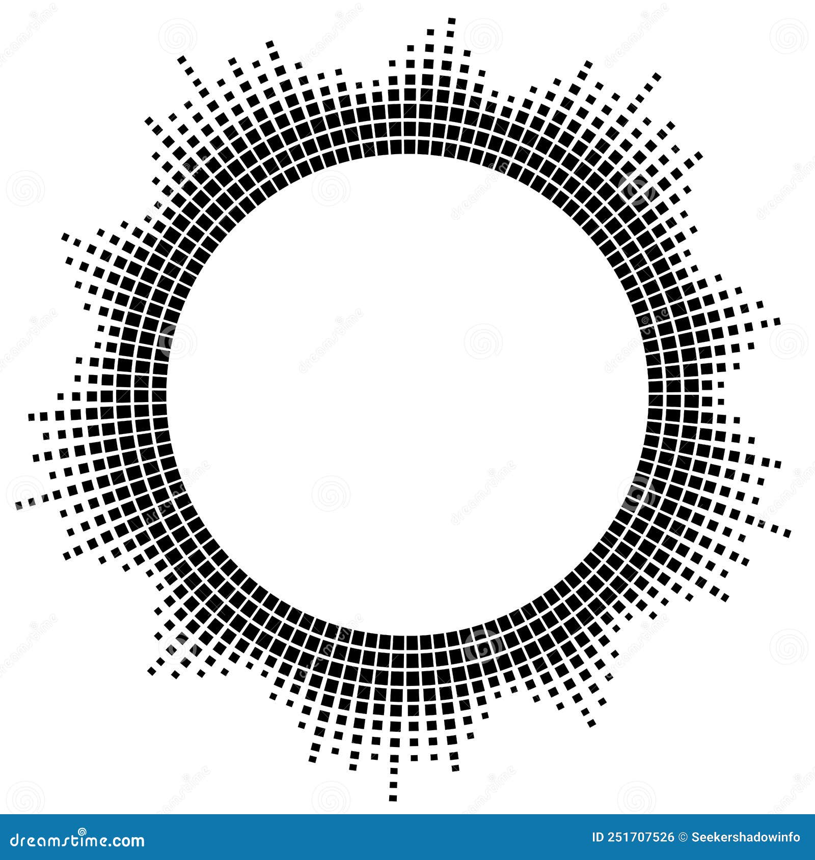 Circular Sound Wave Visualization. Abstract Music Background. Color ...