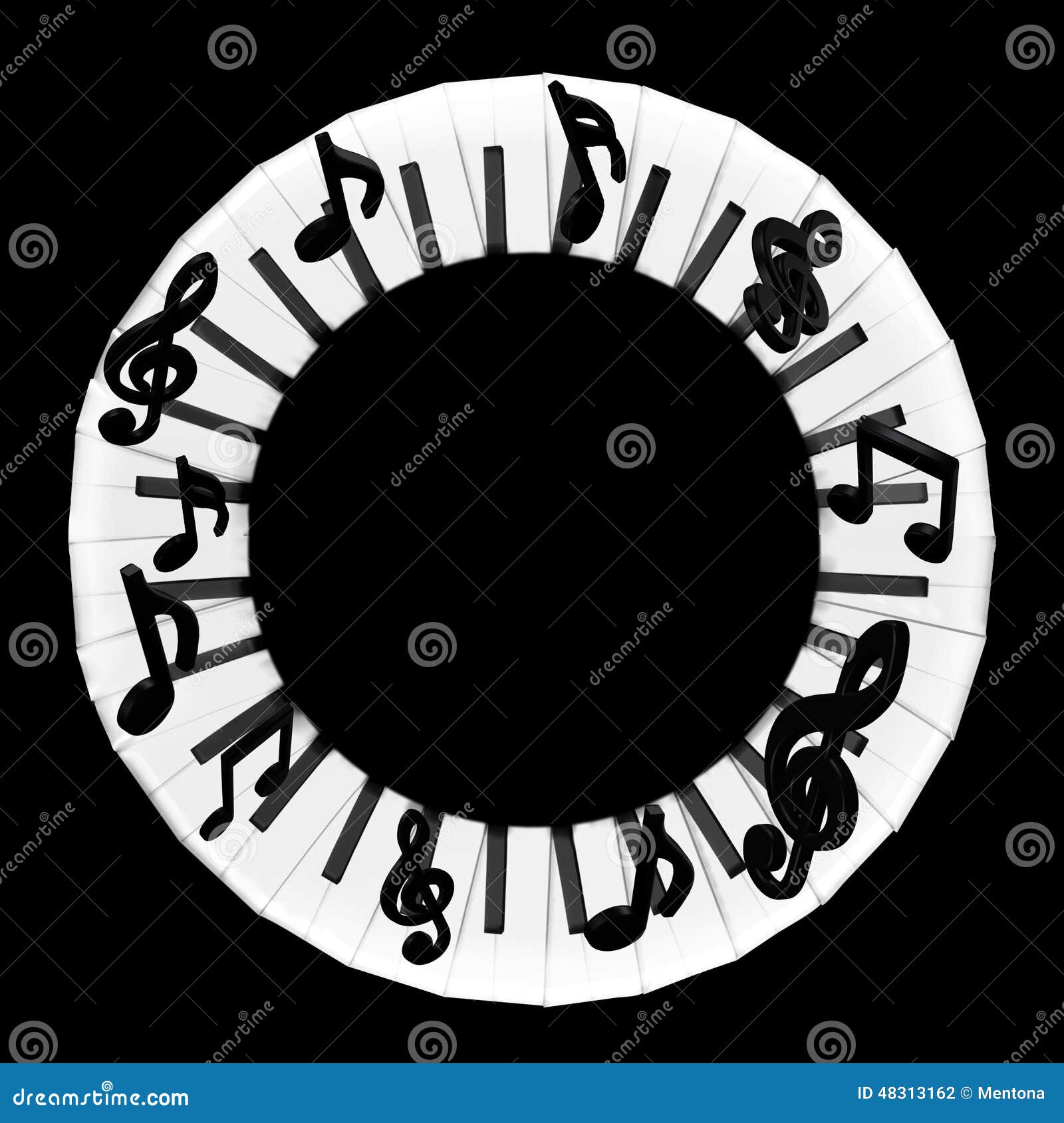 Music round frame stock illustration. Illustration of sound - 48313162