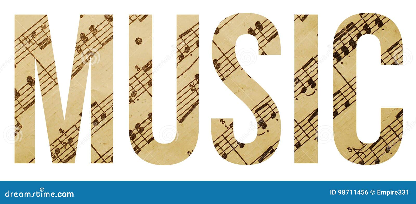 Music stock photo. Image of abstract, note, melody, sheet - 98711456