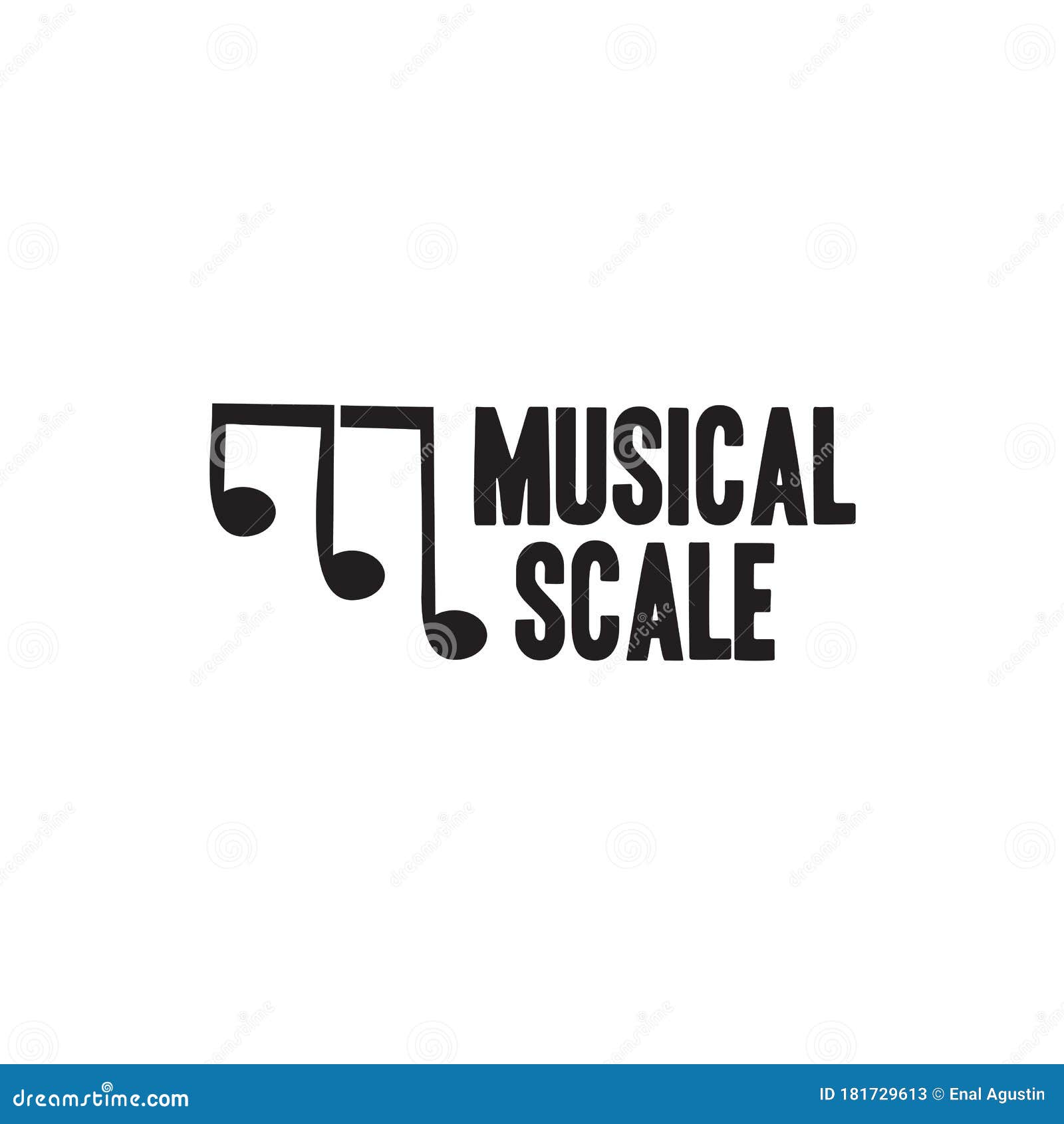 Music Scale Logo Design. Music Note Sign Or Symbol. Musical Scale Icons ...