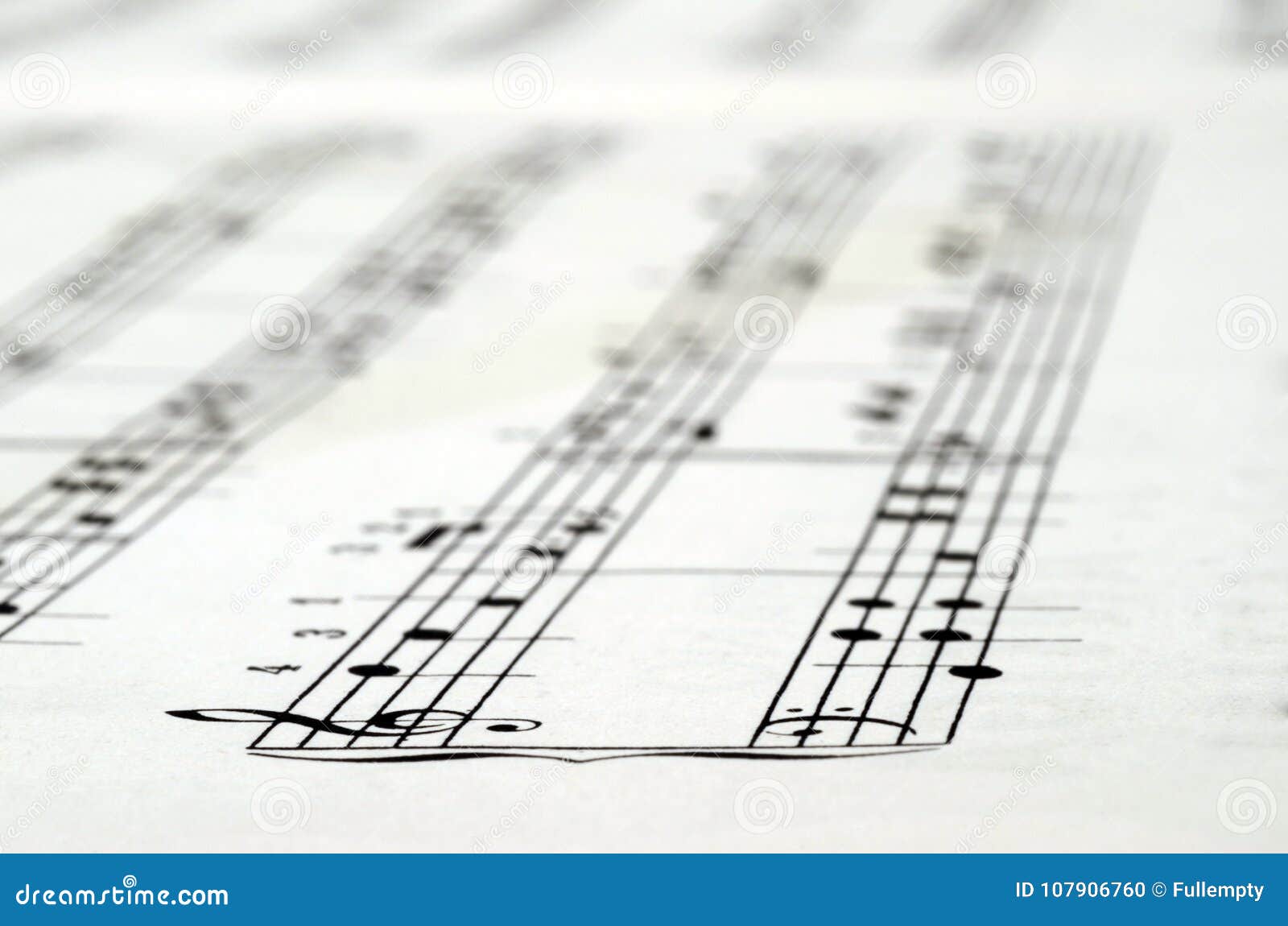 Music score background stock photo. Image of background - 107906760