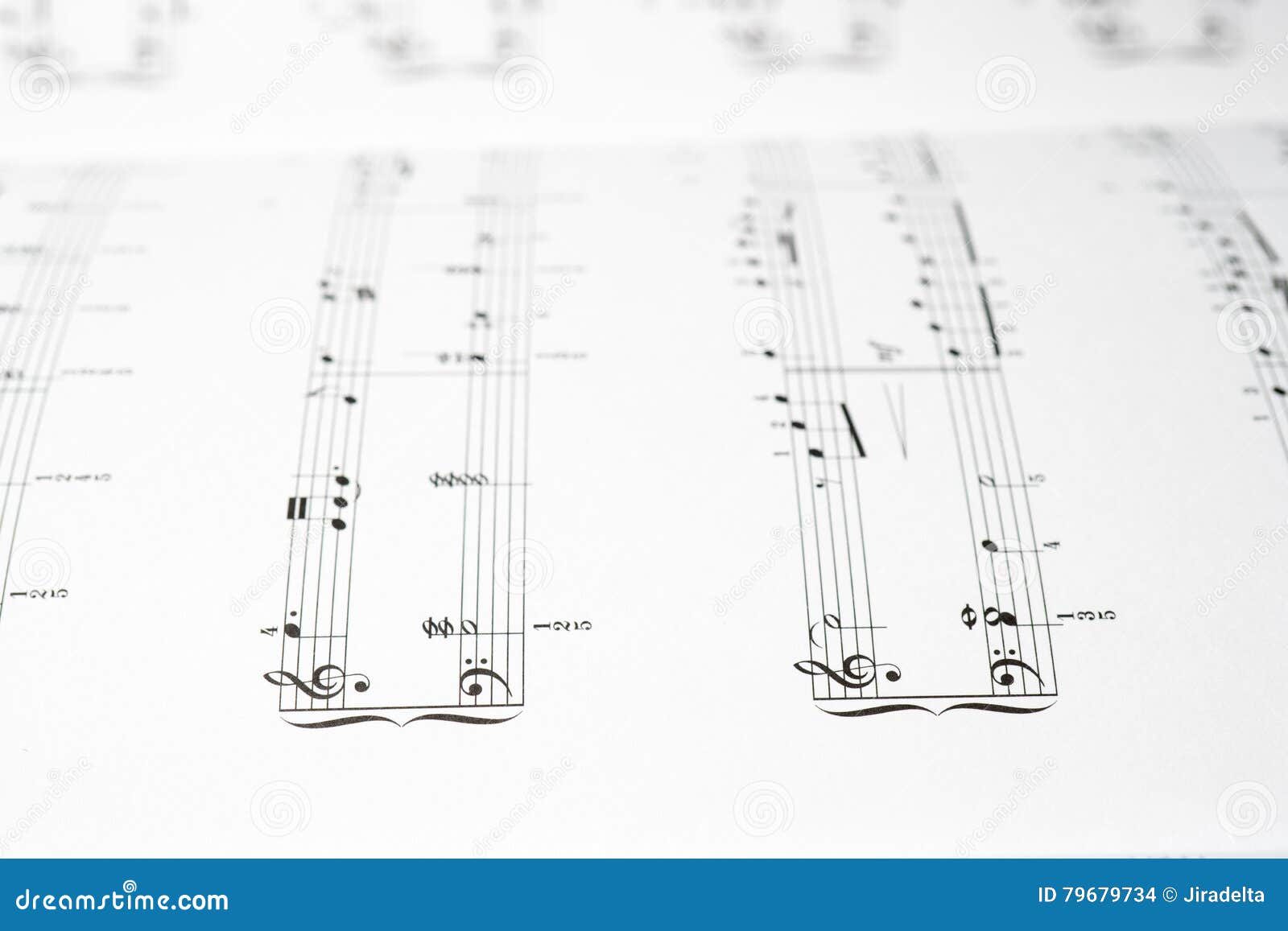 Music Score sheet stock photo. Image of piano, melody - 79679734