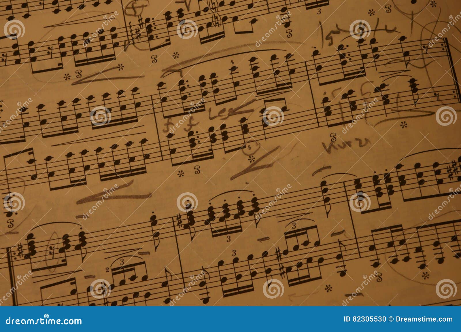 Music scores stock photo. Image of scores, pencil, bach - 82305530