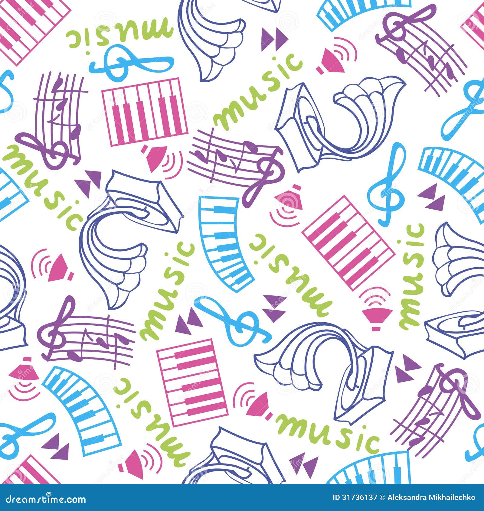 Music seamless pattern stock vector. Illustration of creative - 31736137 Music seamless pattern stock vector. Illustration of creative - 31736137