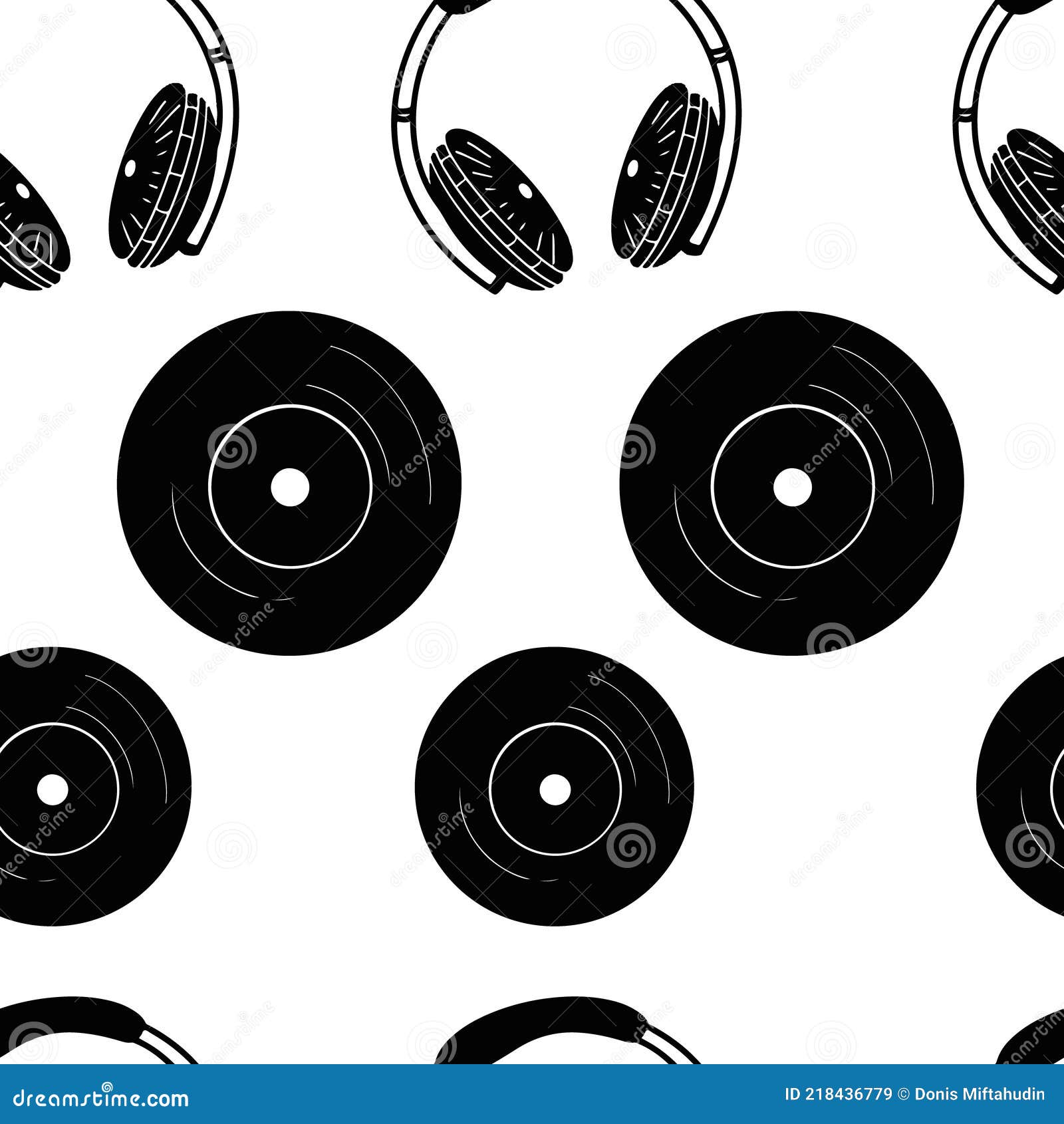 Music Seamless Pattern stock vector. Illustration of symbol - 218436779