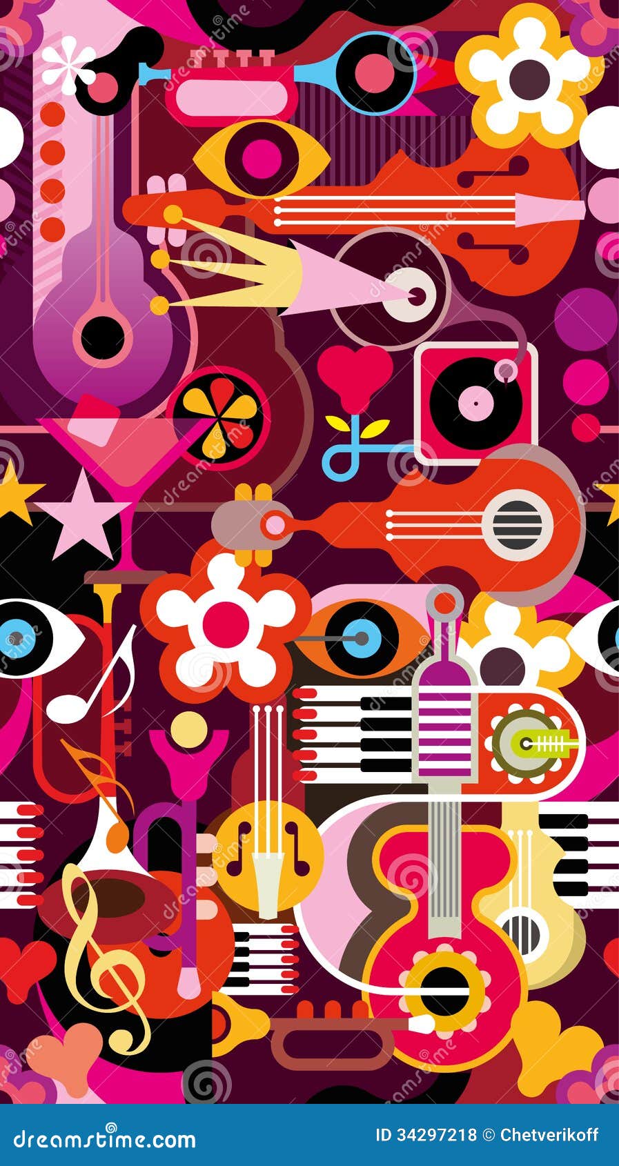 Martini Music Notes Stock Illustrations – 28 Martini Music Notes Stock ...