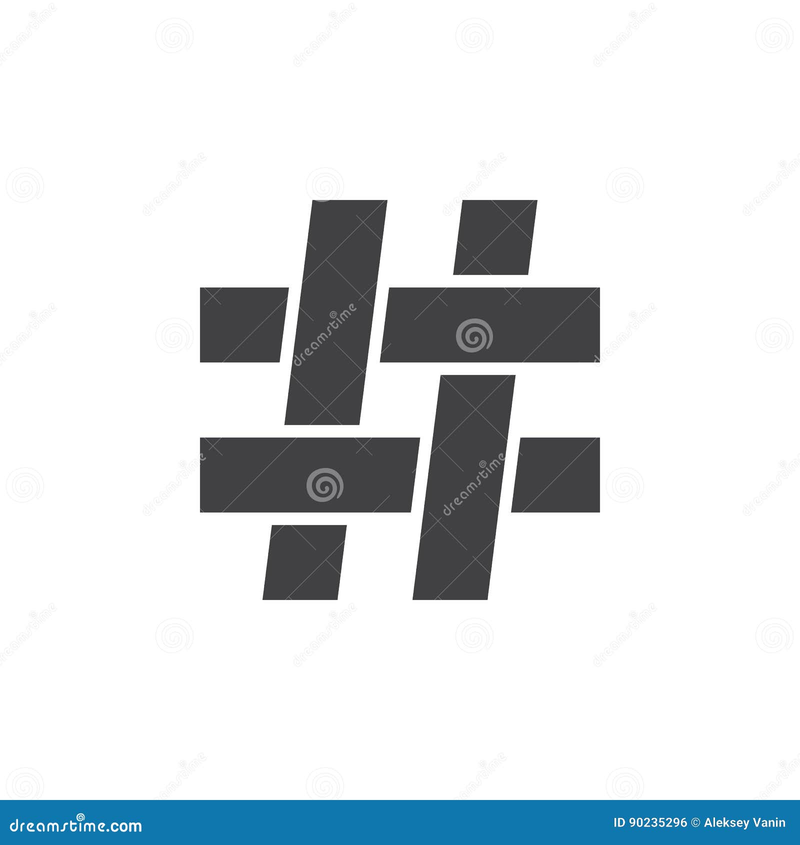 Music Sharp Vector Icon Symbol Isolated On White Background ...