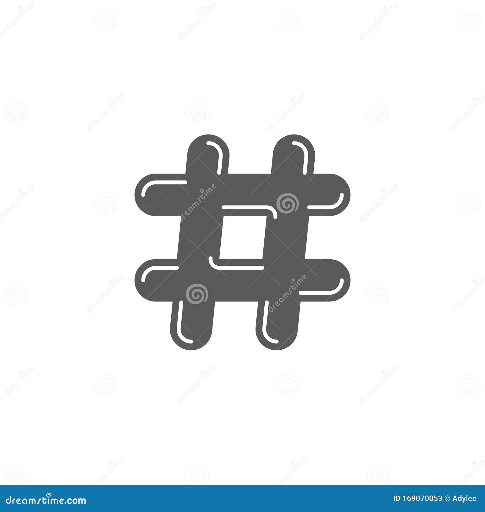 Music Sharp Sign, Hashtag Icon , Solid Logo Illustration, Royalty-Free ...