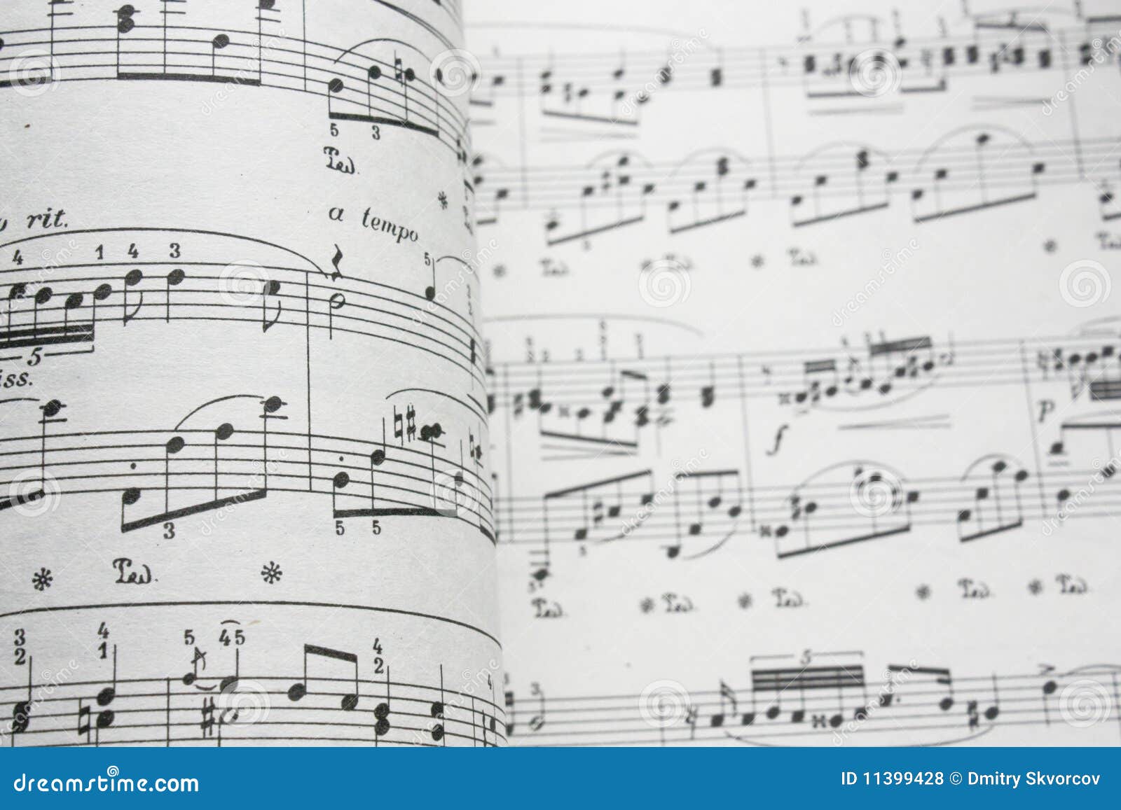 Music Sheet Royalty Free Stock Photos - Image: 11399428