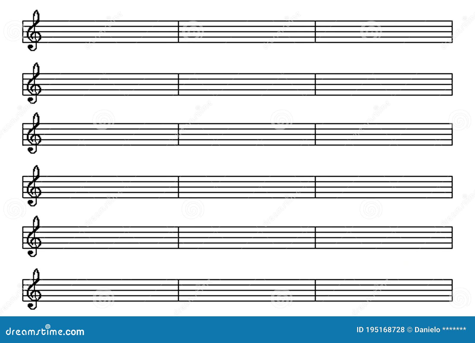 Blank Piano Sheet Music With Measures