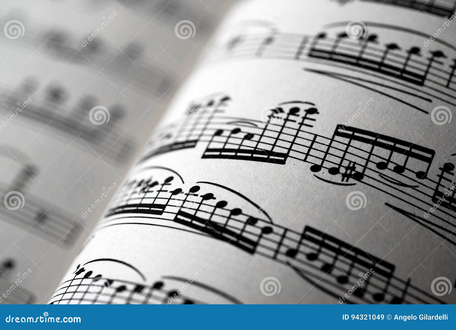 Music sheet stock image. Image of macro, musical, rhythm - 94321049