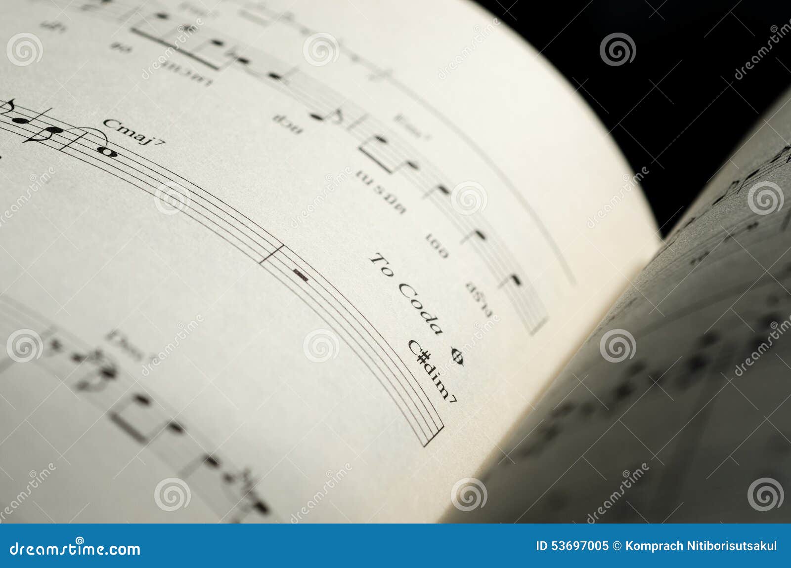Music sheet note stock image. Image of chord, page, close - 53697005