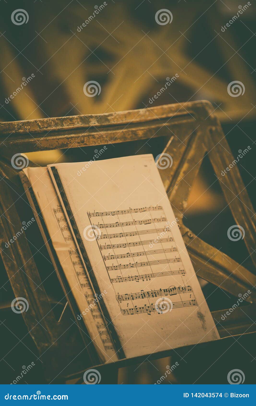 Music sheet with notes stock photo. Image of concert - 142043574