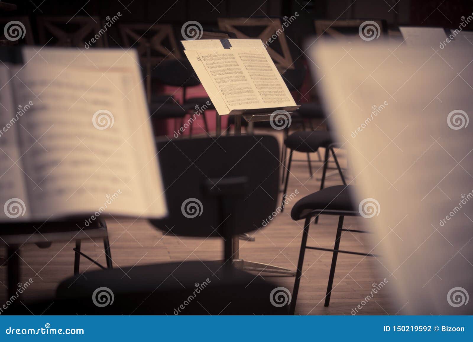 Music sheet with notes stock photo. Image of concert - 150219592