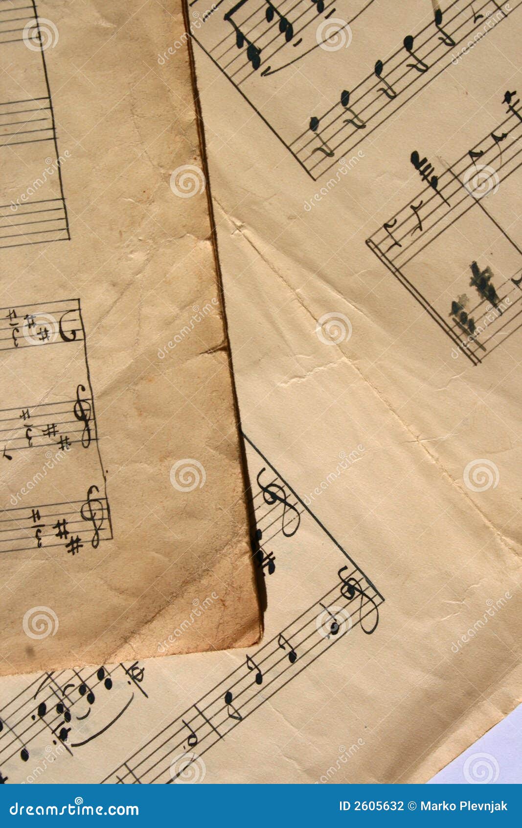Music sheets stock photo. Image of backgrounds, orchestra - 2605632