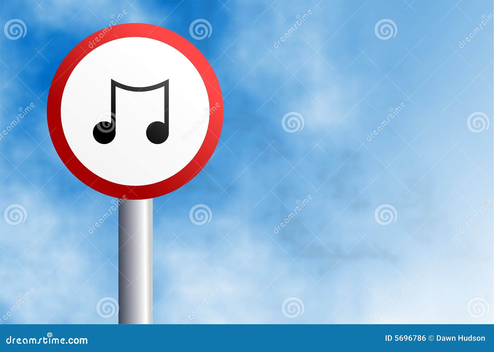 Music sign stock illustration. Illustration of directions - 5696786