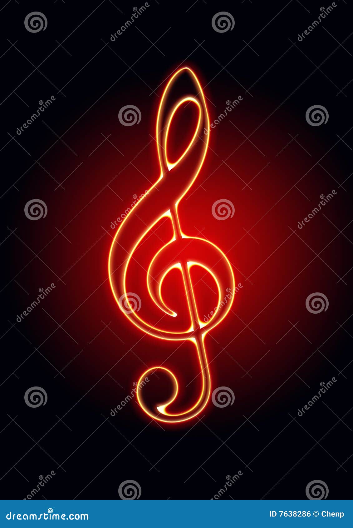 Music sign stock illustration. Illustration of movement - 7638286
