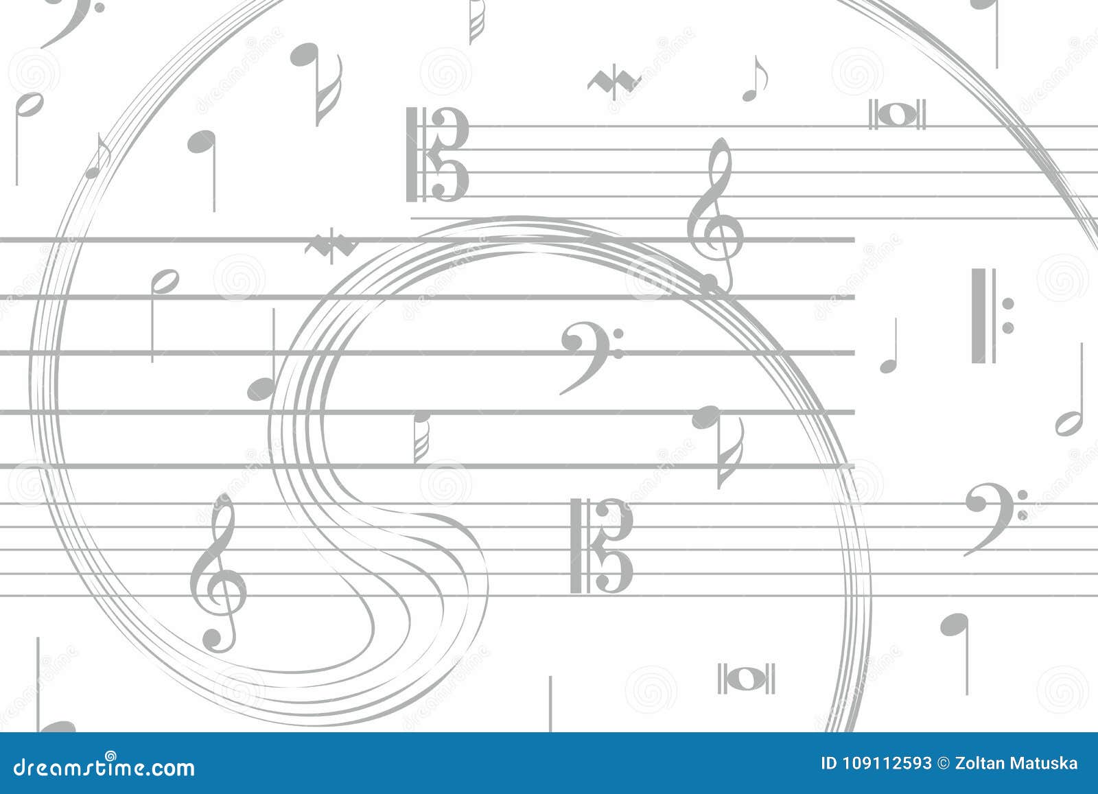 Music Sign Note Pattern with Lines Stock Vector - Illustration of ...
