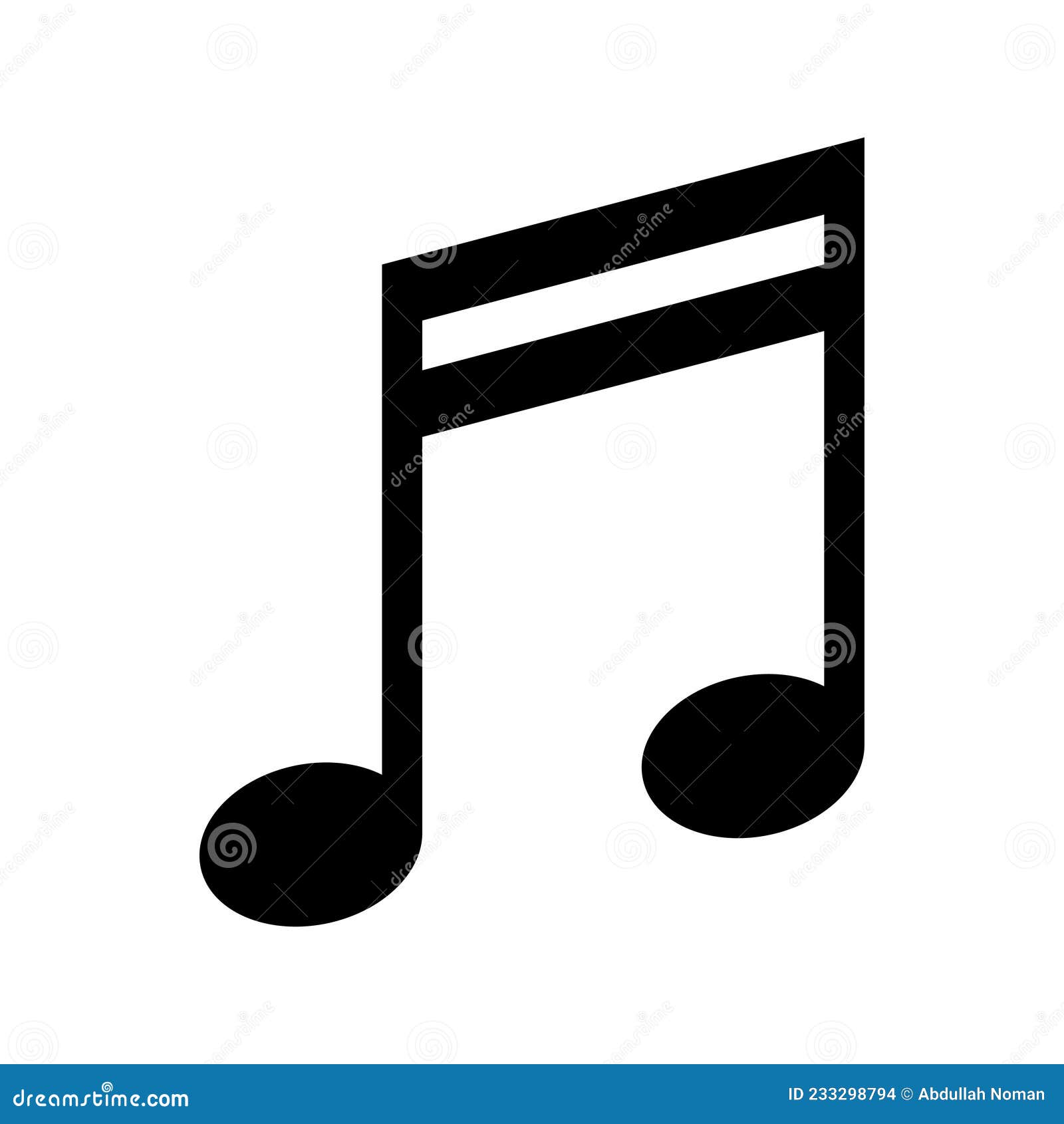 Music sign symbol icon stock vector. Illustration of shape - 233298794