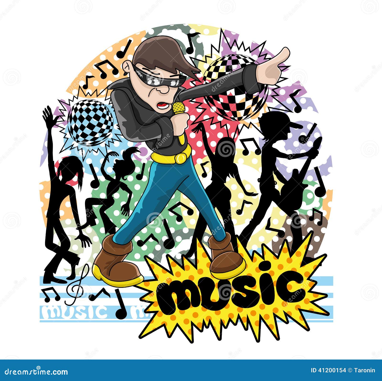 Music sign. stock vector. Illustration of jazz, instruments - 41200154