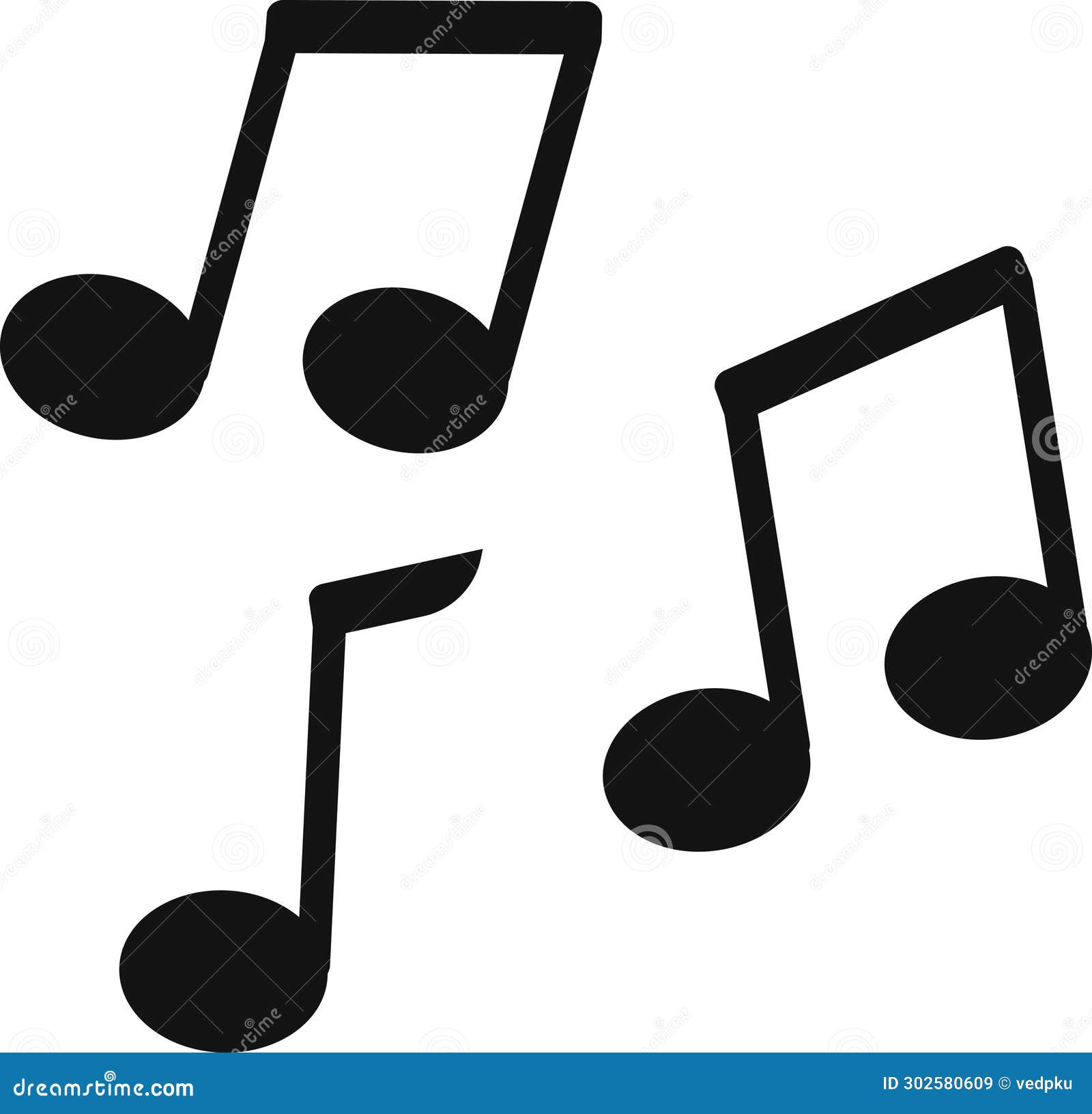 Music Sign Vector Tone Music Icon Note Music Icon Stock Vector ...