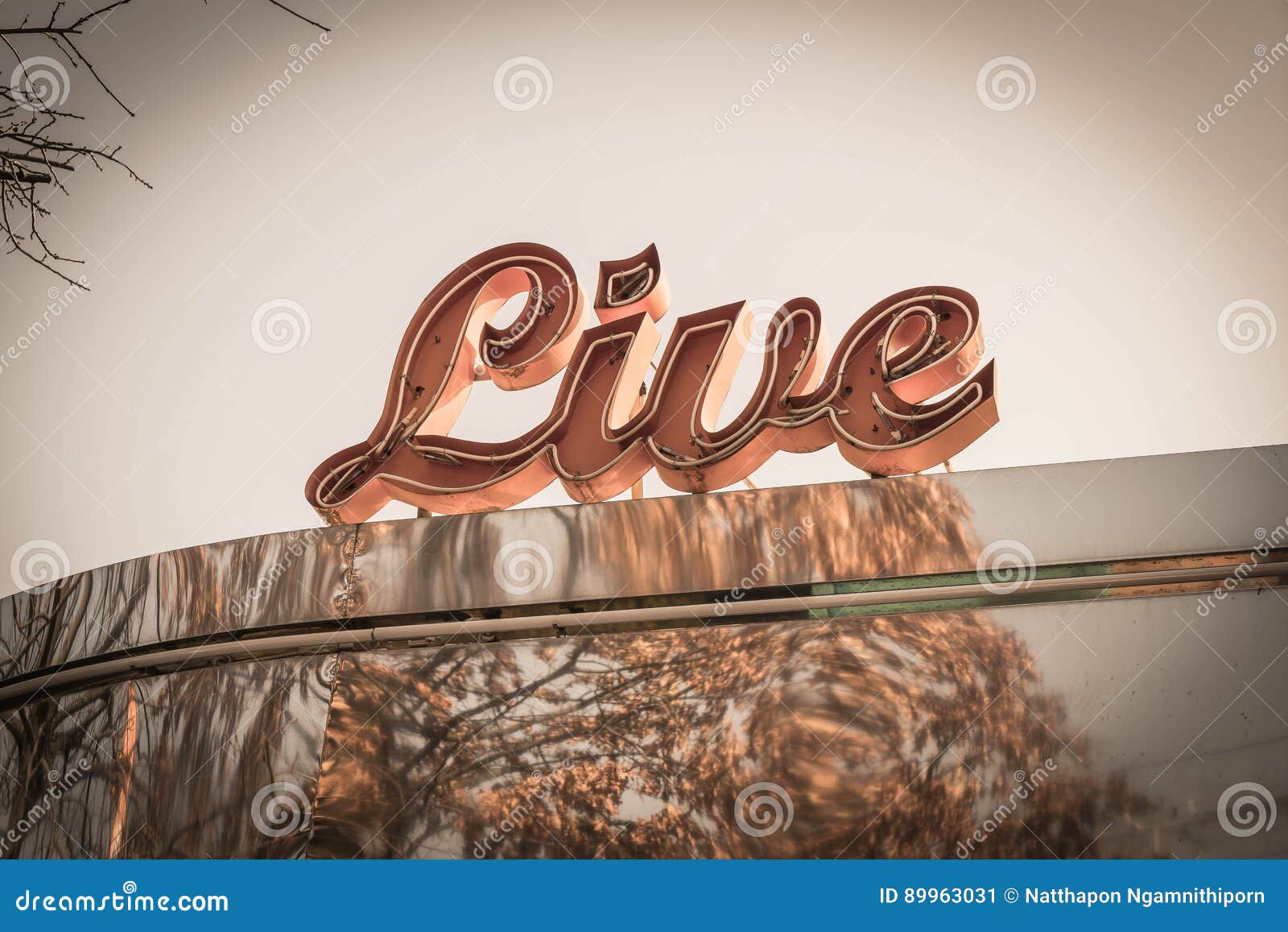 Music sign editorial photo. Image of light, live, lighted - 89963031