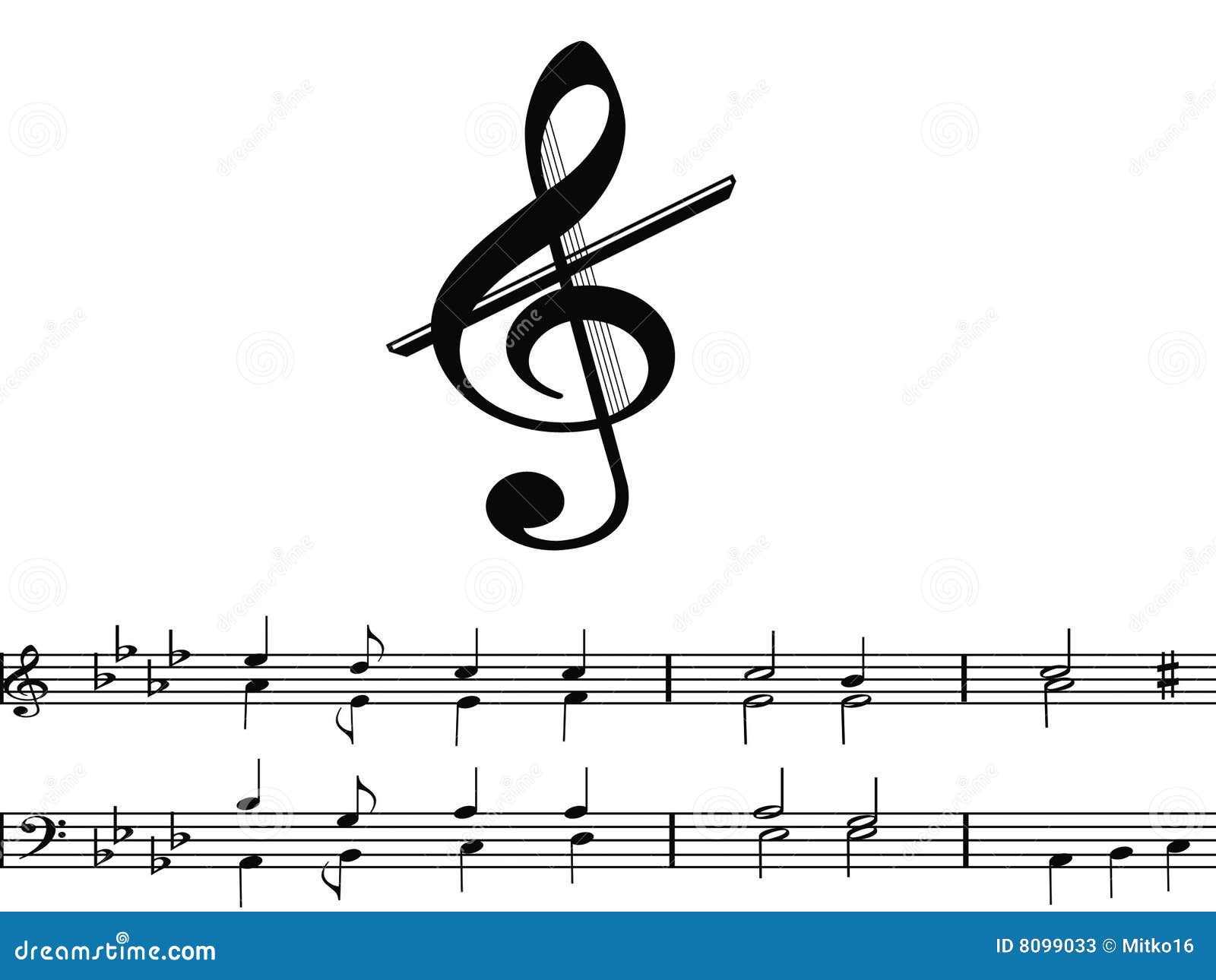 Music signs stock illustration. Illustration of leverage - 8099033