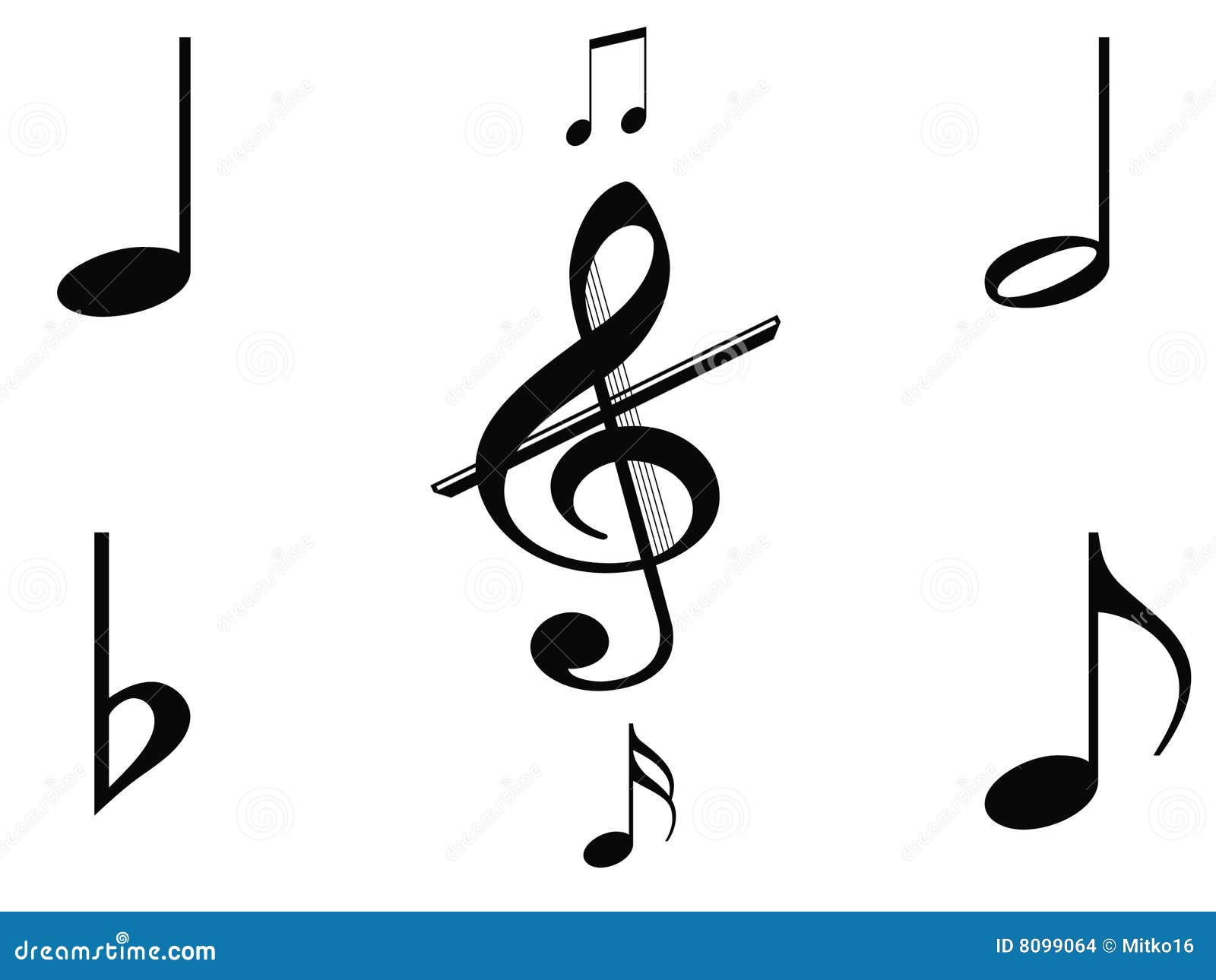 Music signs stock illustration. Illustration of instrumentation - 8099064
