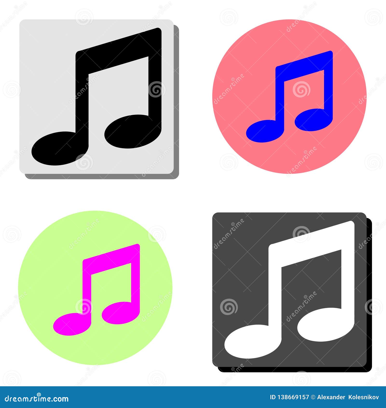 Music. flat vector icon stock vector. Illustration of object - 138669157