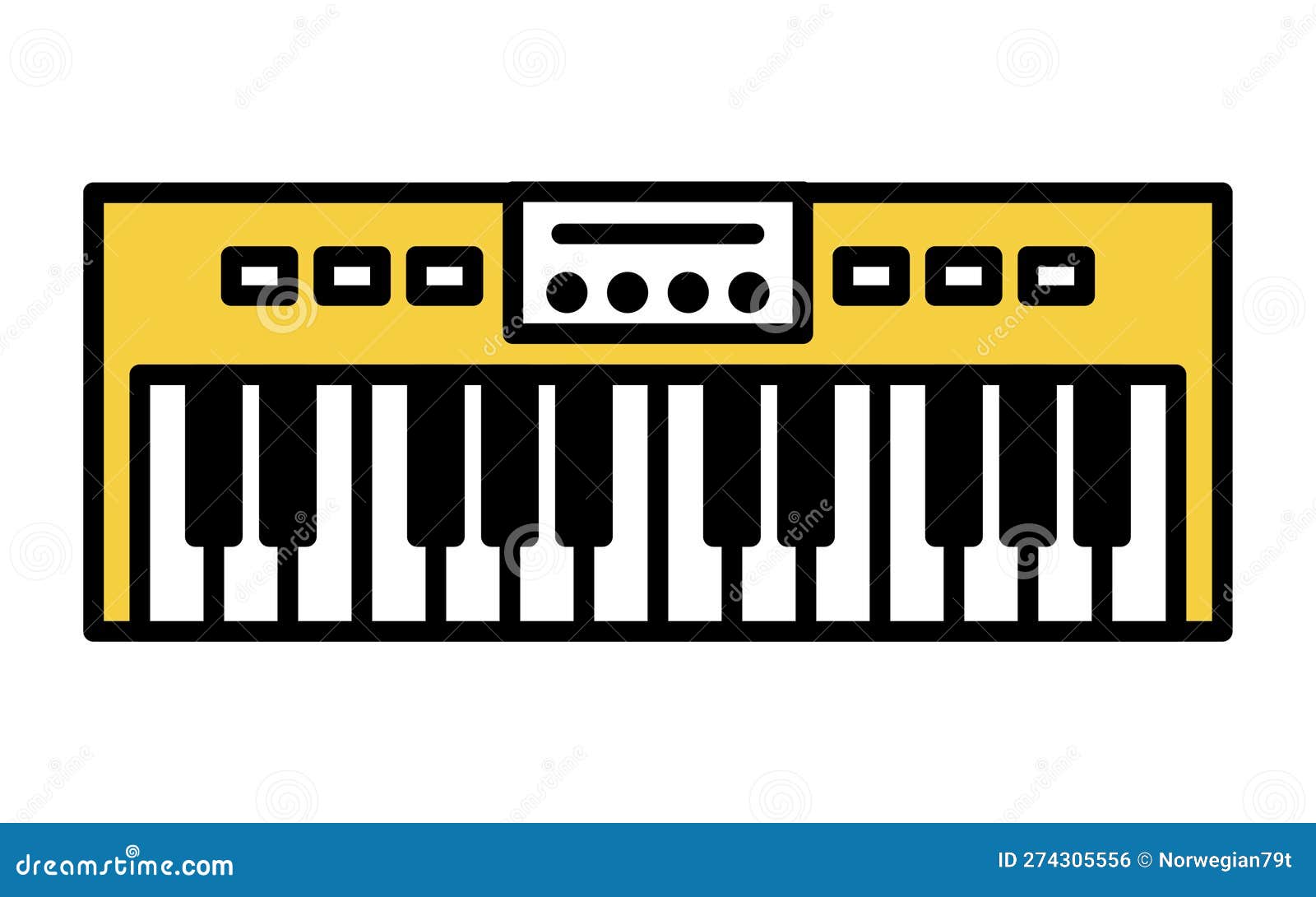 Music, Simple Keyboard Icon (keyboardist Stock Vector - Illustration of ...