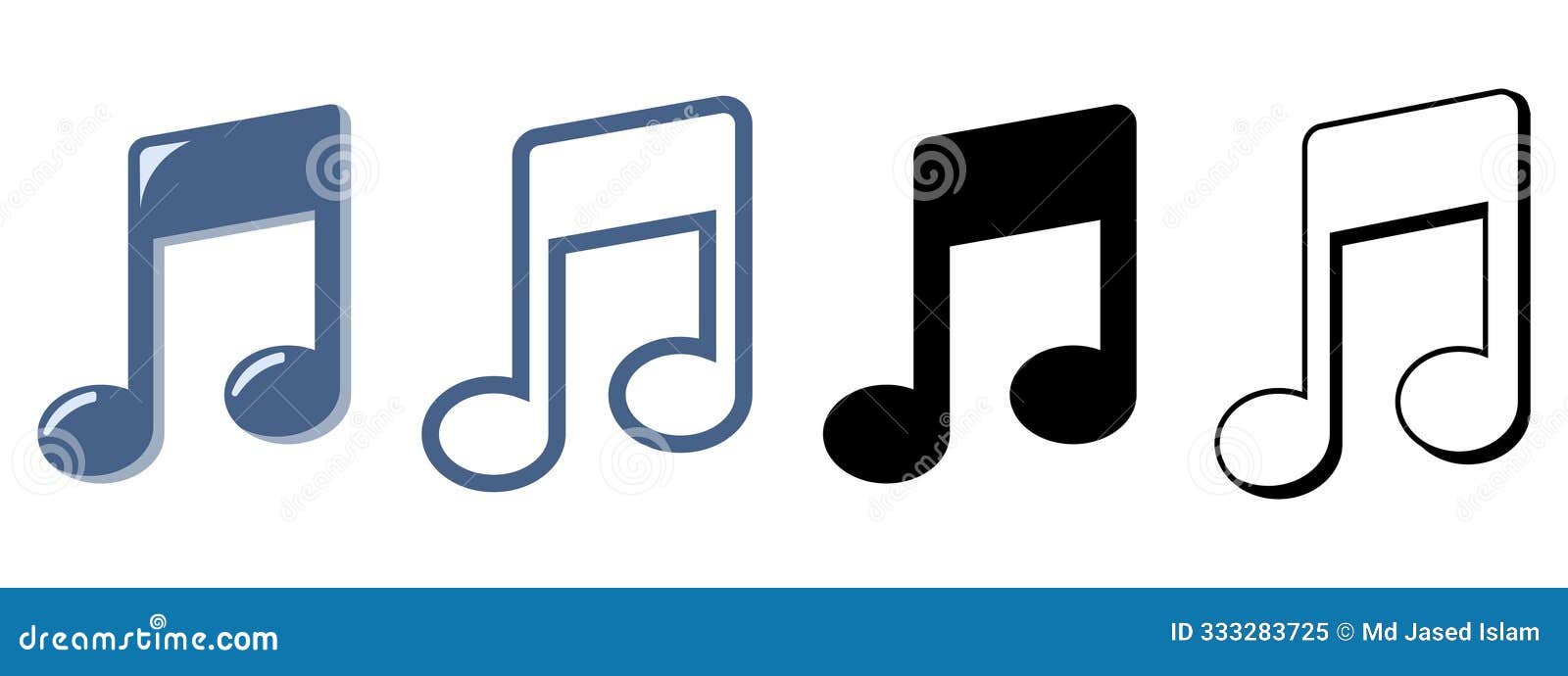 Music Sing Icon Set Vector Illustration Stock Illustration ...