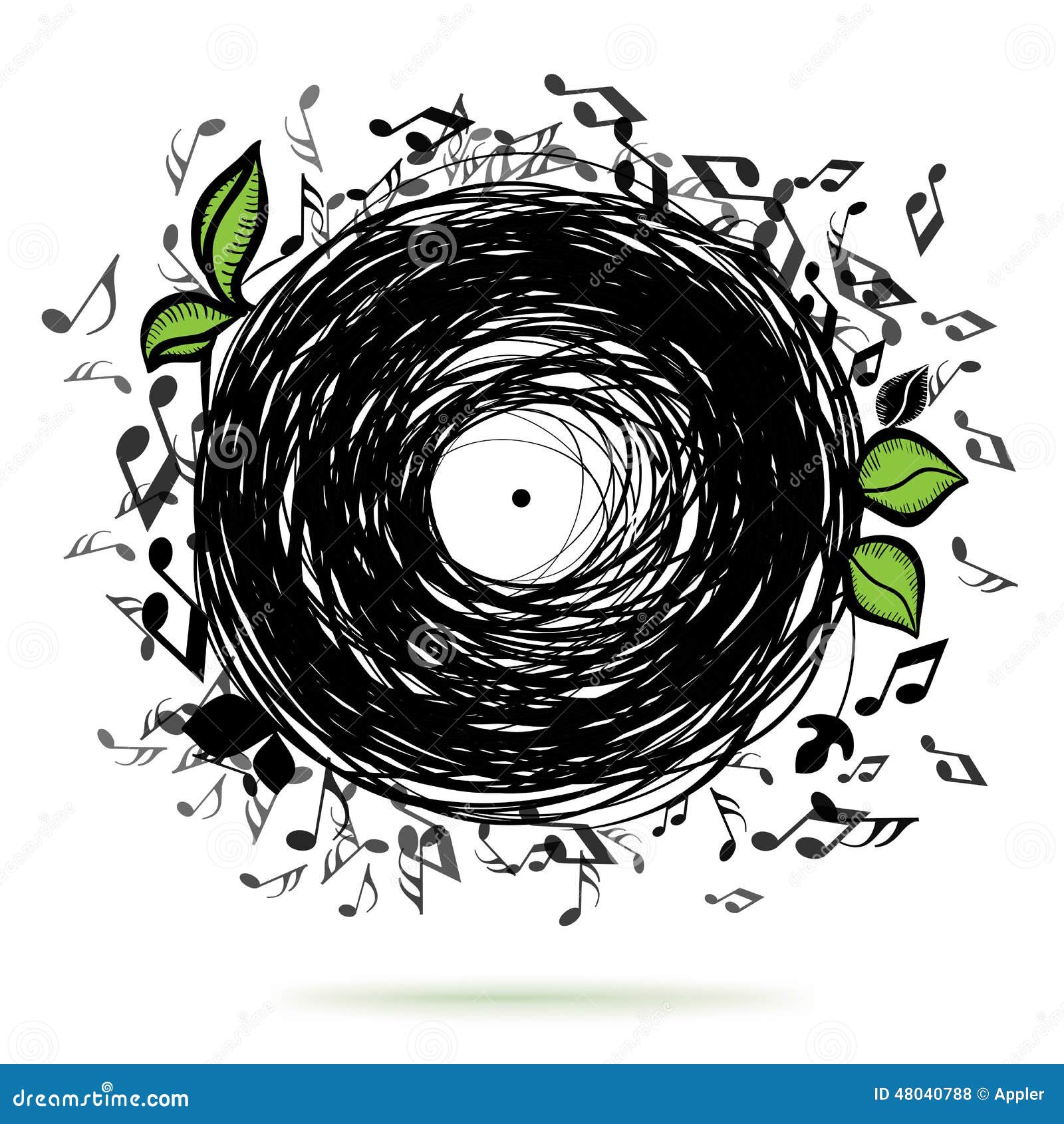 Music Sketch Concept Illustration Stock Vector - Illustration of ...