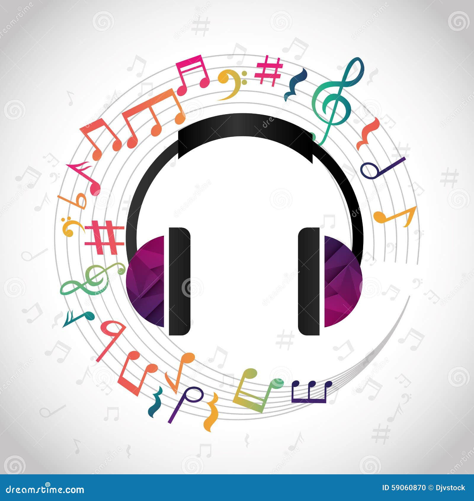Music and Sound design stock vector. Illustration of artistic - 59060870
