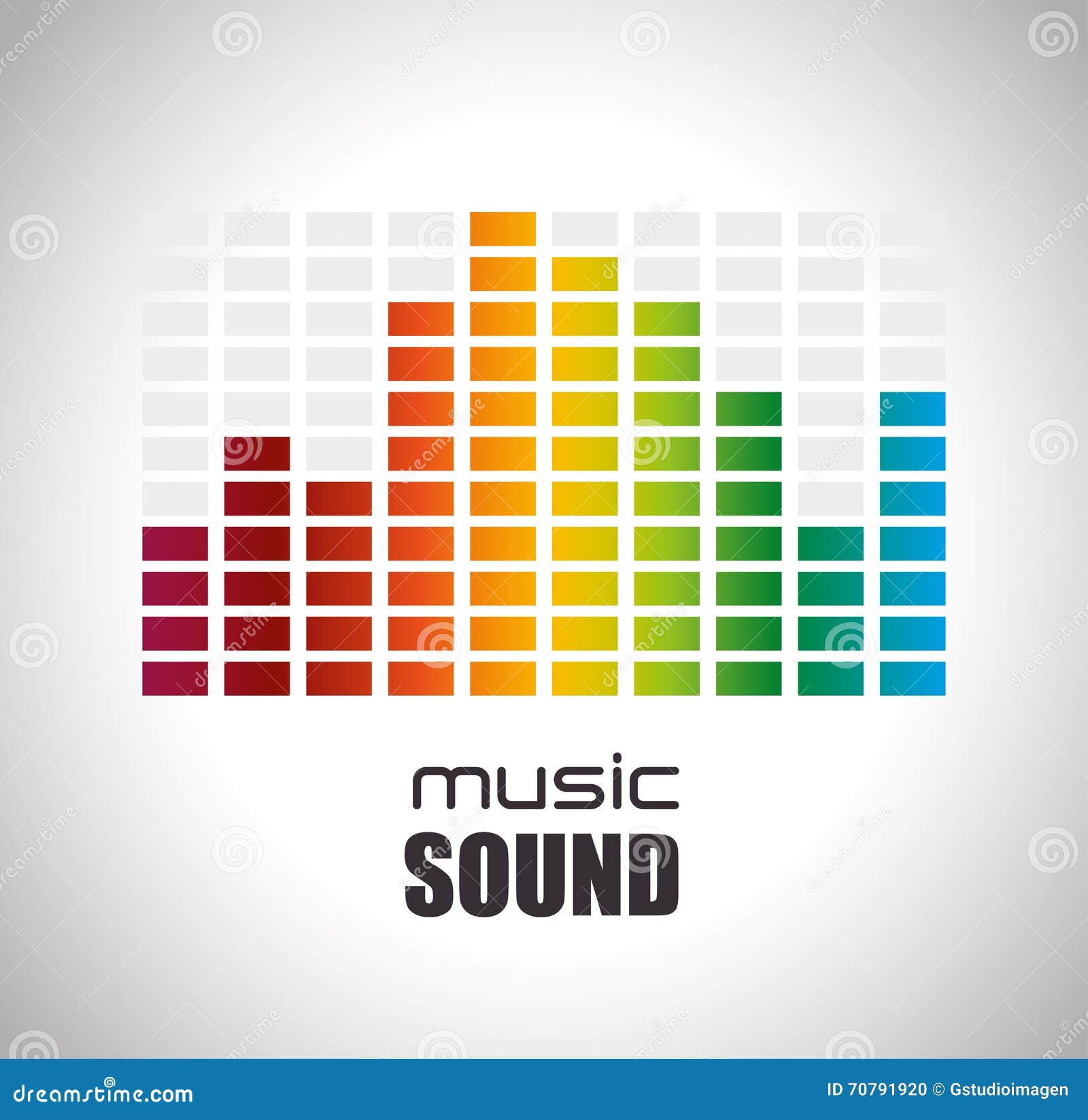 Music sound design stock illustration. Illustration of symbol - 70791920