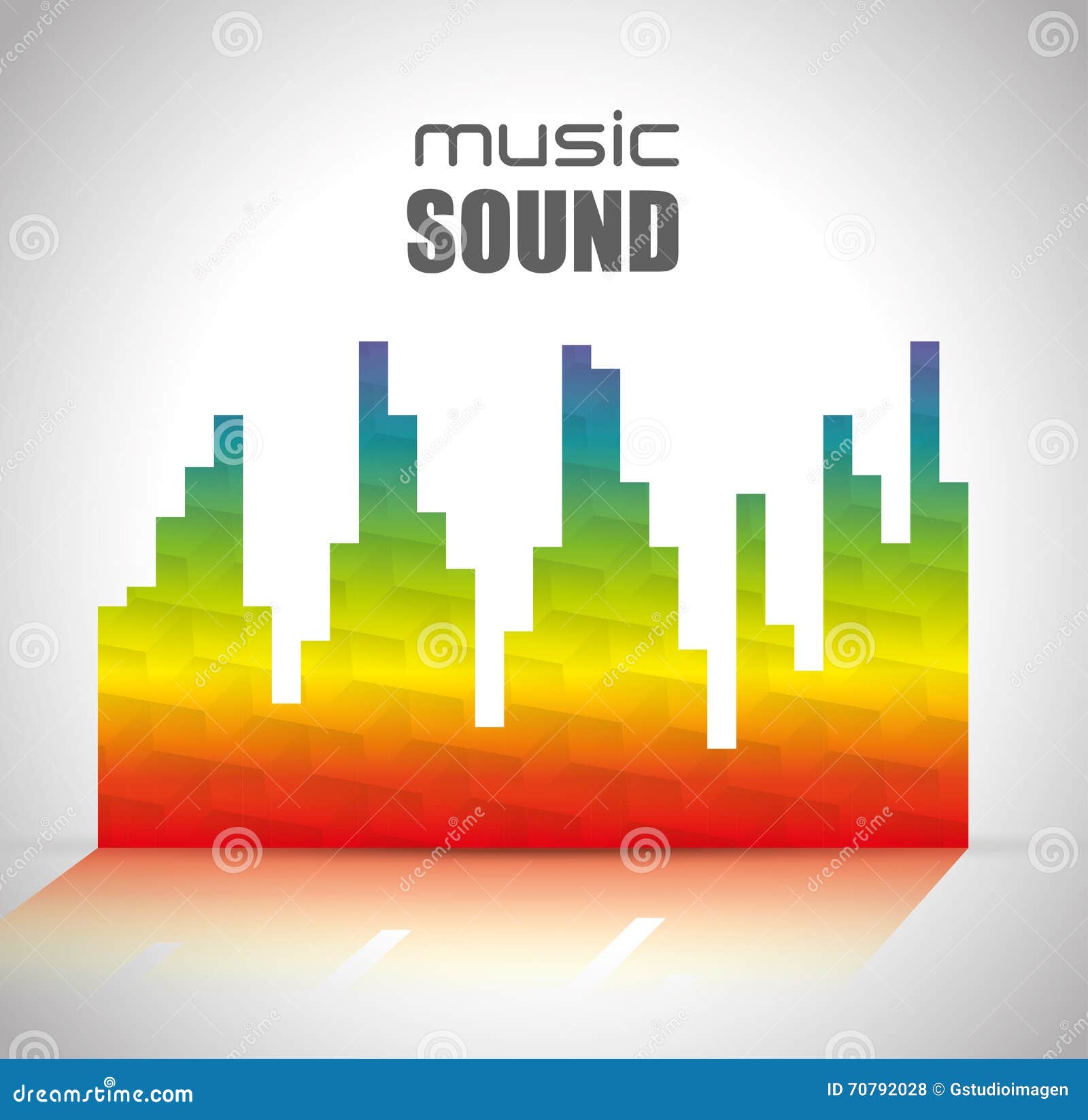 Music sound design stock illustration. Illustration of musical - 70792028