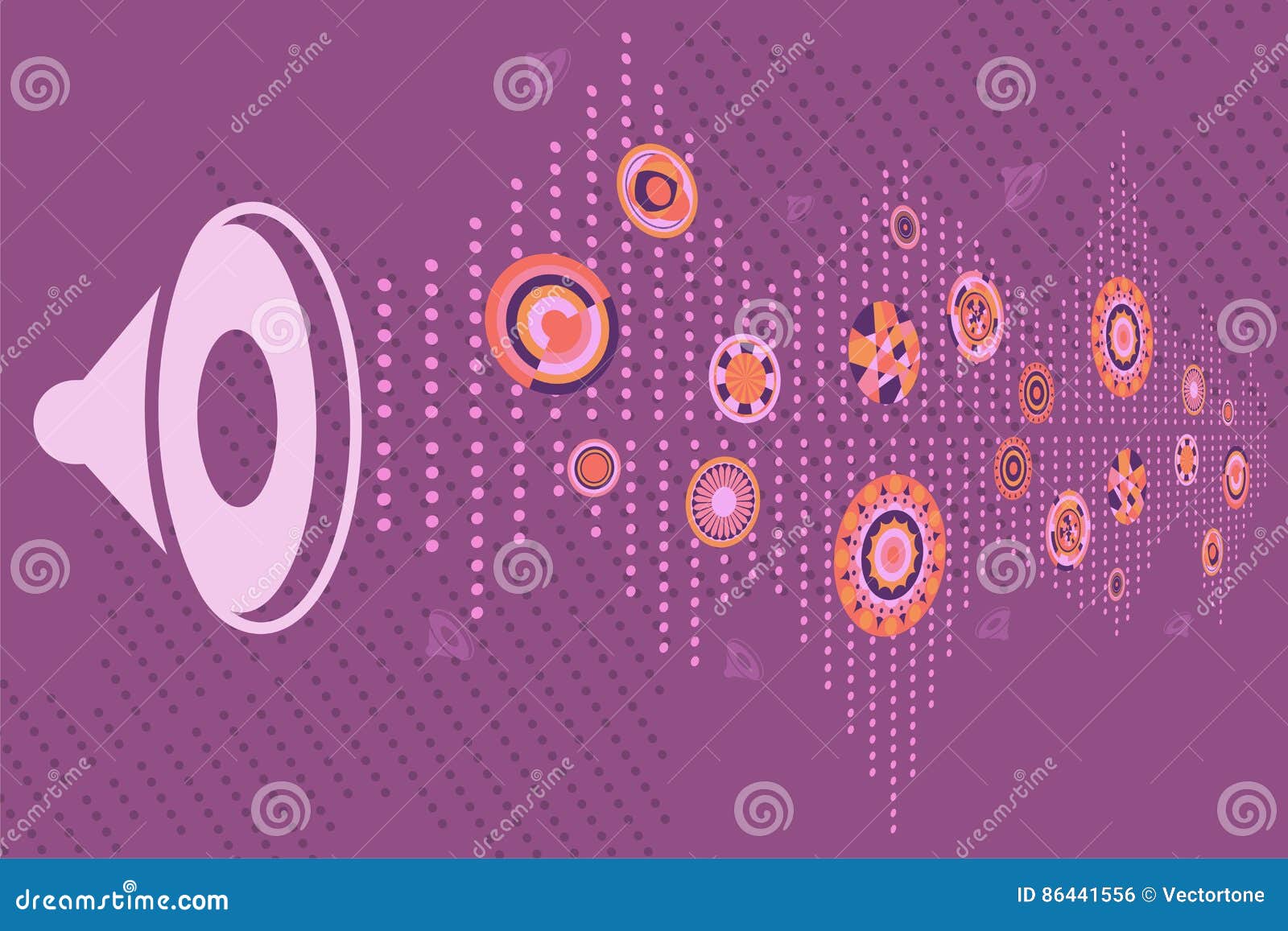 Music and sound graphic. stock vector. Illustration of digital - 86441556