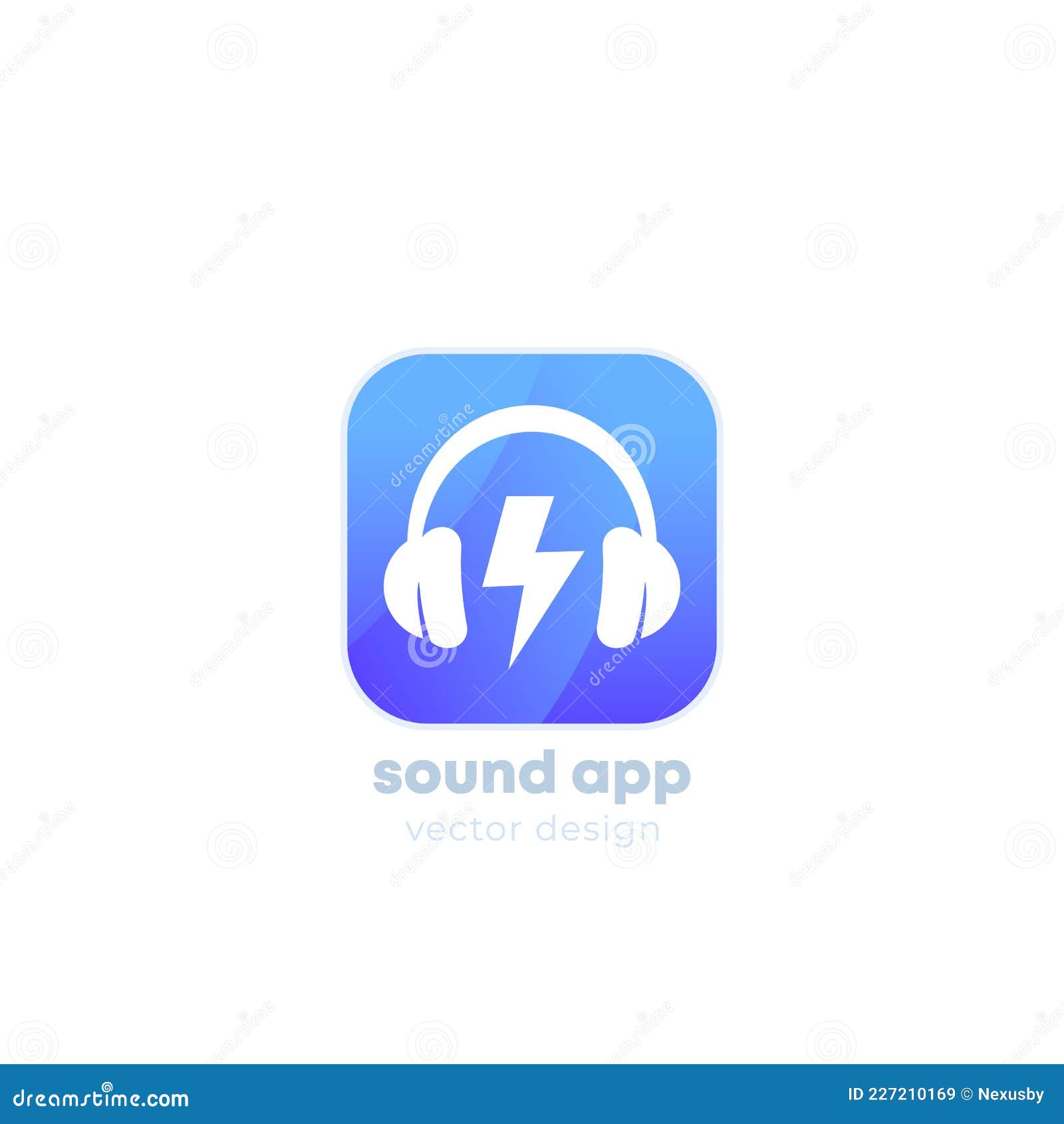 Music and Sound Logo for Apps Stock Vector - Illustration of sound ...