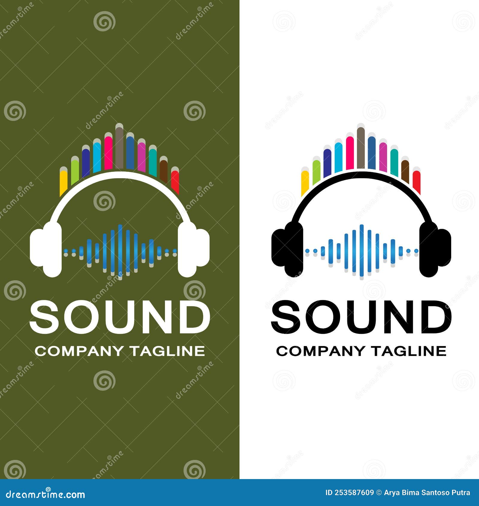 Music Sound Wave Logo Icon Vector, Speaker and Headset Stock Vector ...