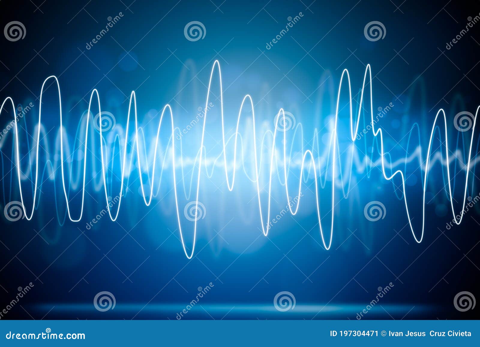 Music sound waves stock illustration. Illustration of line - 197304471