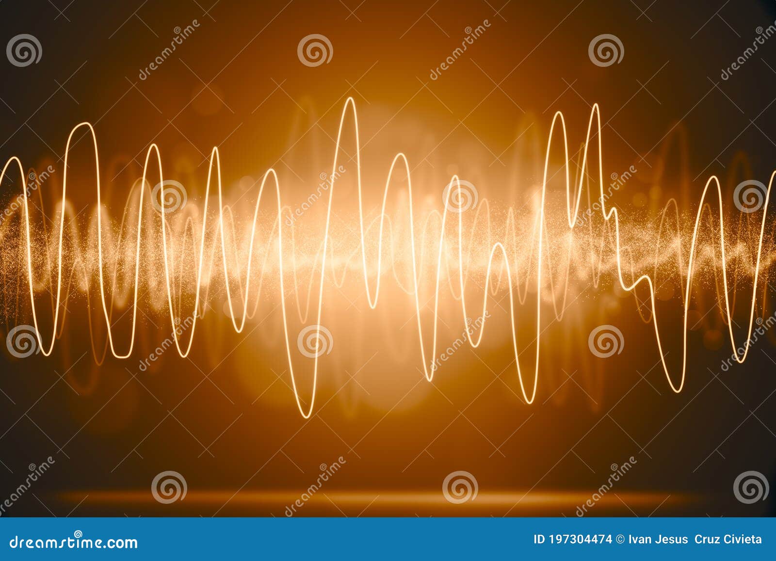 Music sound waves stock illustration. Illustration of modern - 197304474